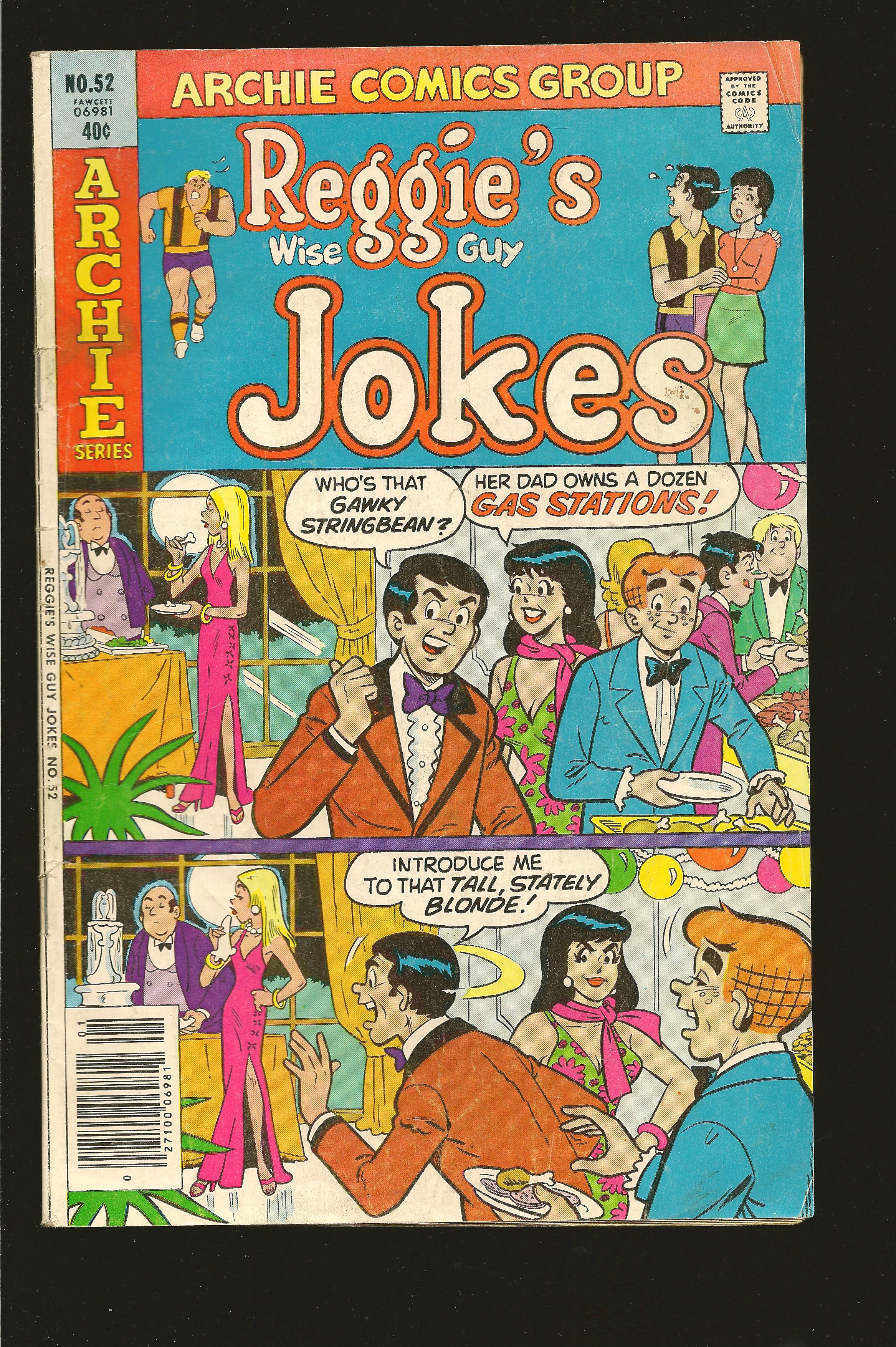Archie Comics Reggies Wise Guy Jokes No 52 January 1980 see condition ...