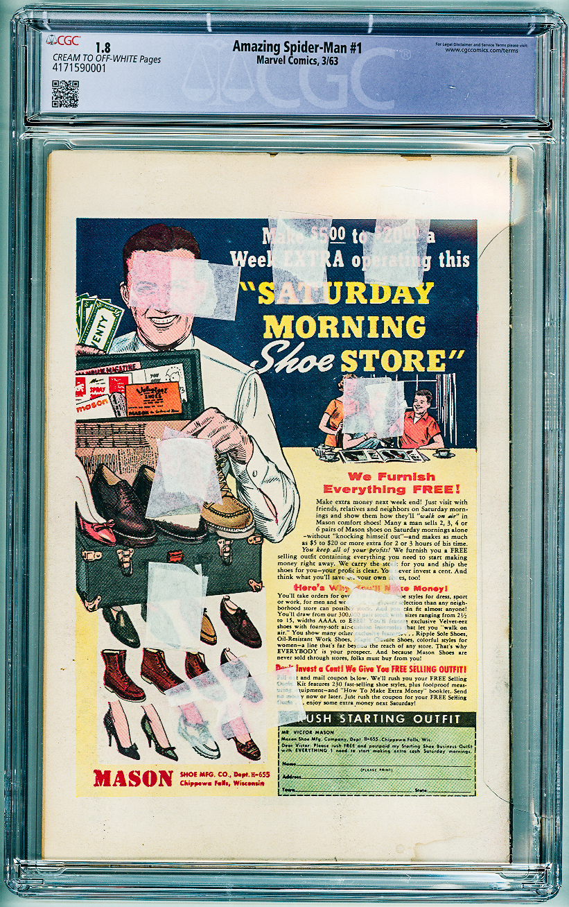 The Amazing Spider-Man #1 (1963) CGC Restored 1.8 See desc for ...