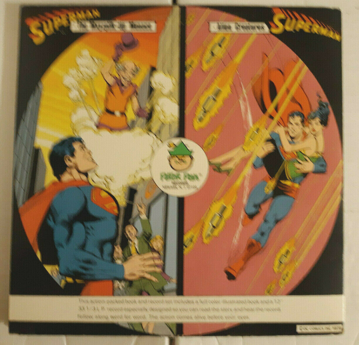 Superman Mxyzptlk-Up Menace/Alien Creatures U978 Peter Pan Record/Book ...