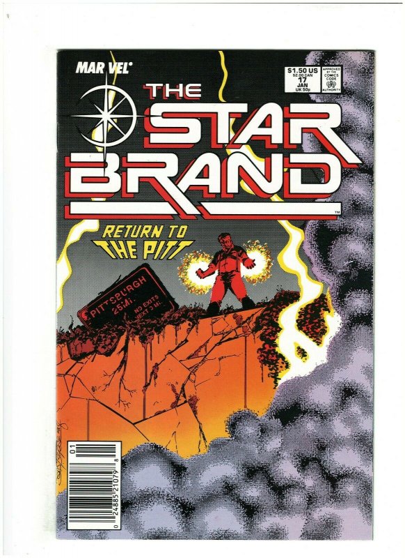 Star Brand #17 VF+ 8.5 Newsstand Marvel Comics New Universe 1989 John ...