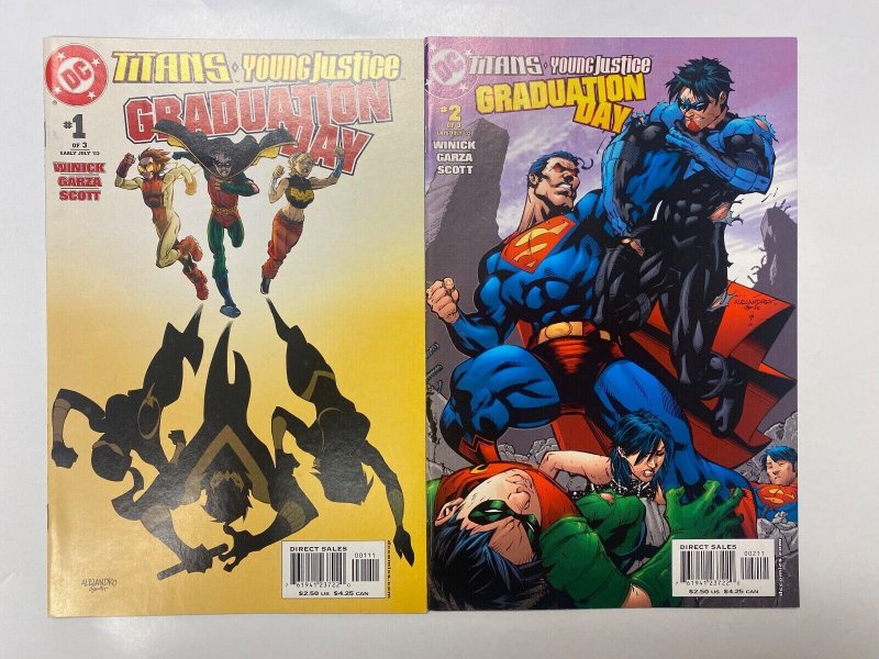 3 Titans Young Justice Graduation Day DC COMICS #1 2 3 Complete 44 KM6 ...