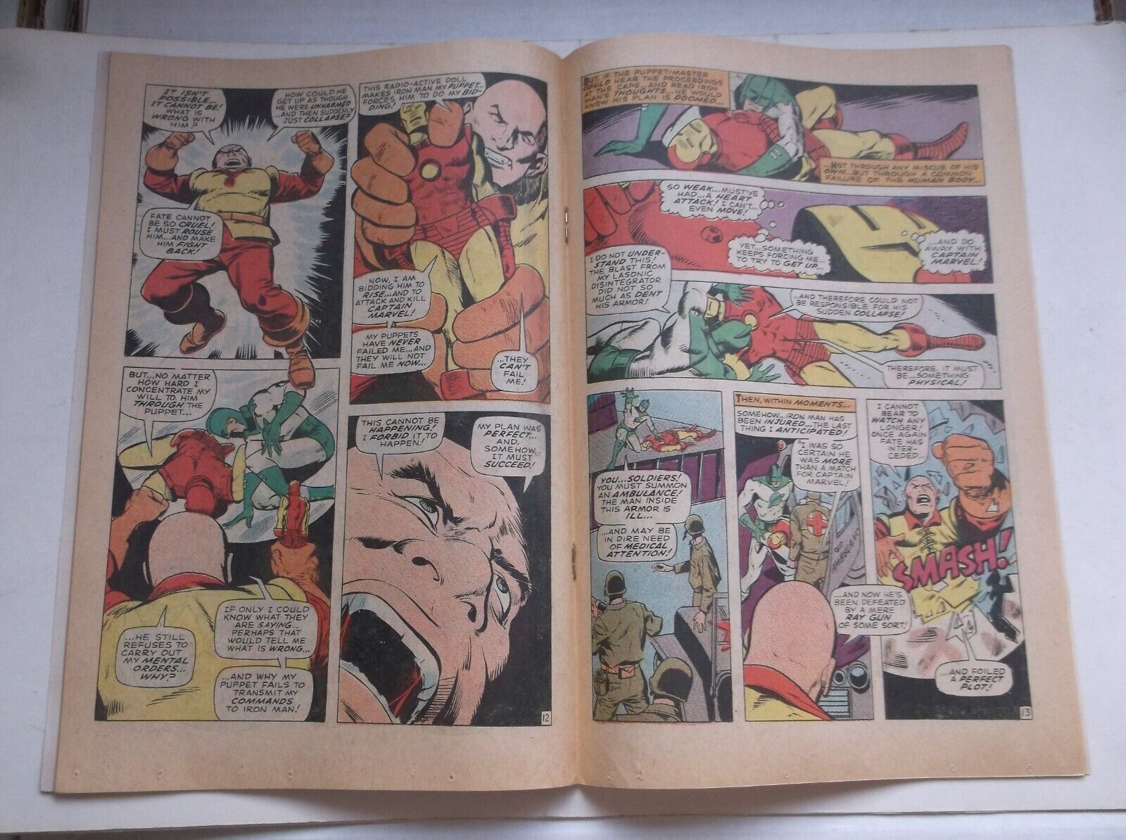Marvel: Captain Marvel #14, Capt VS Metalhead, 1969, FN- (5.5 ...