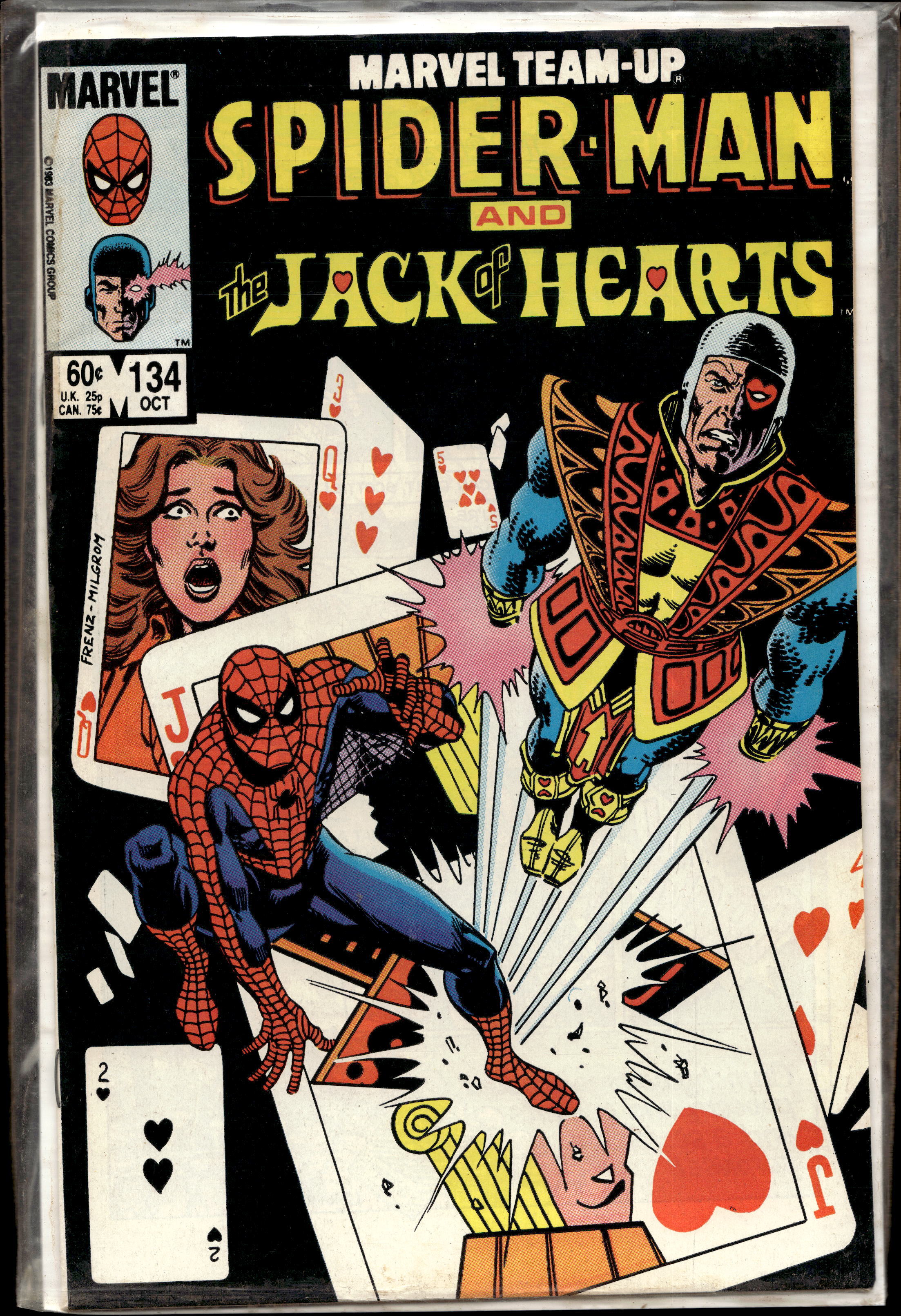 Marvel Team-Up #134 (1983) Jack of Hearts | Comic Books - Bronze Age ...