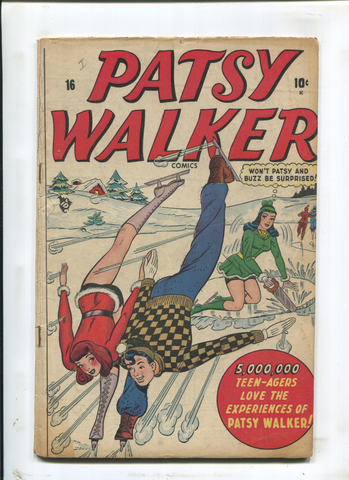 (1948) Patsy Walker #16 - "PATSY'S POP'S A POET!" (5.0) | Comic Books ...