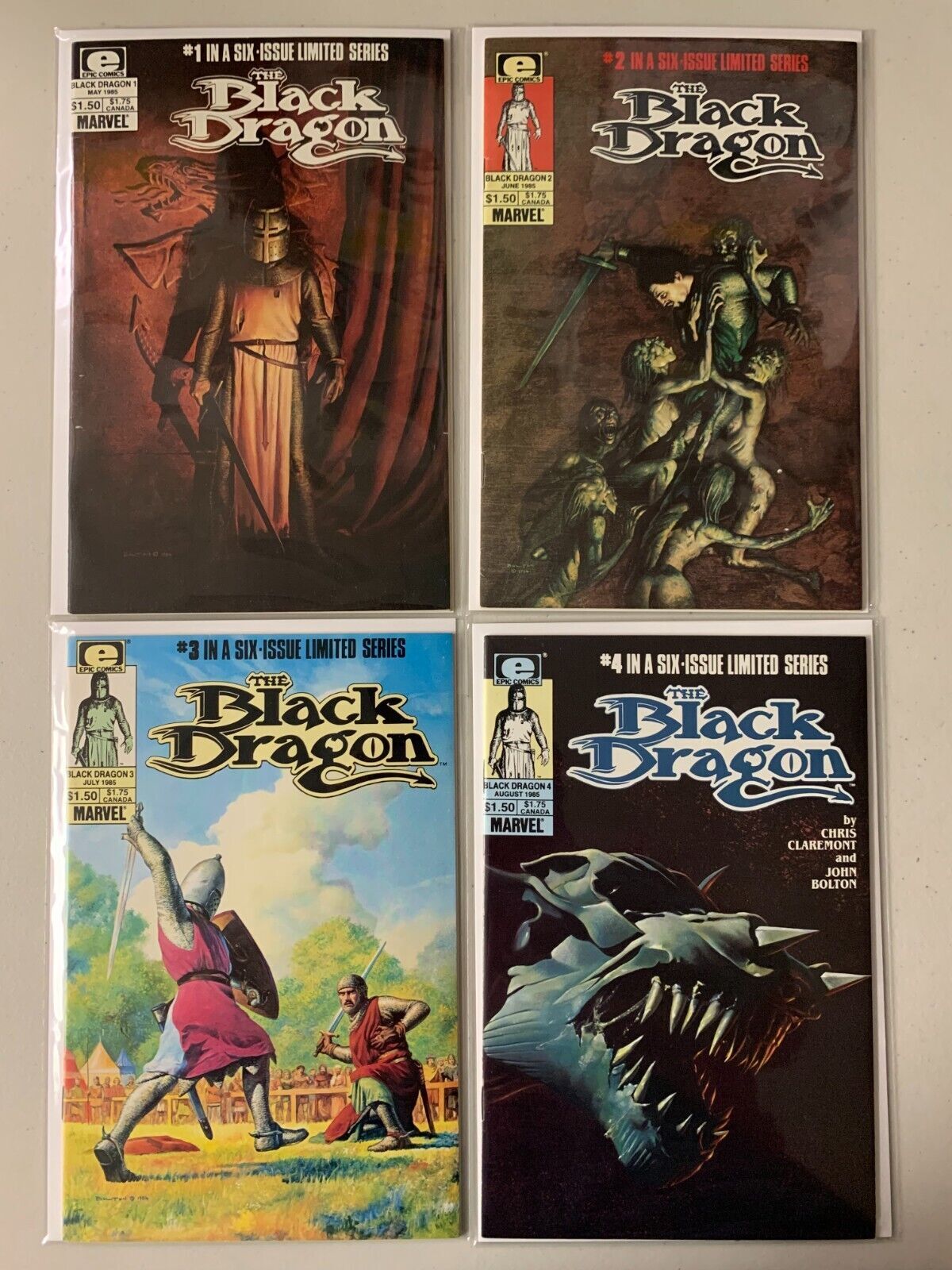The Black Dragon Set of 6: #1-6 6 Different Books 6.0 FN (1985) | Comic ...