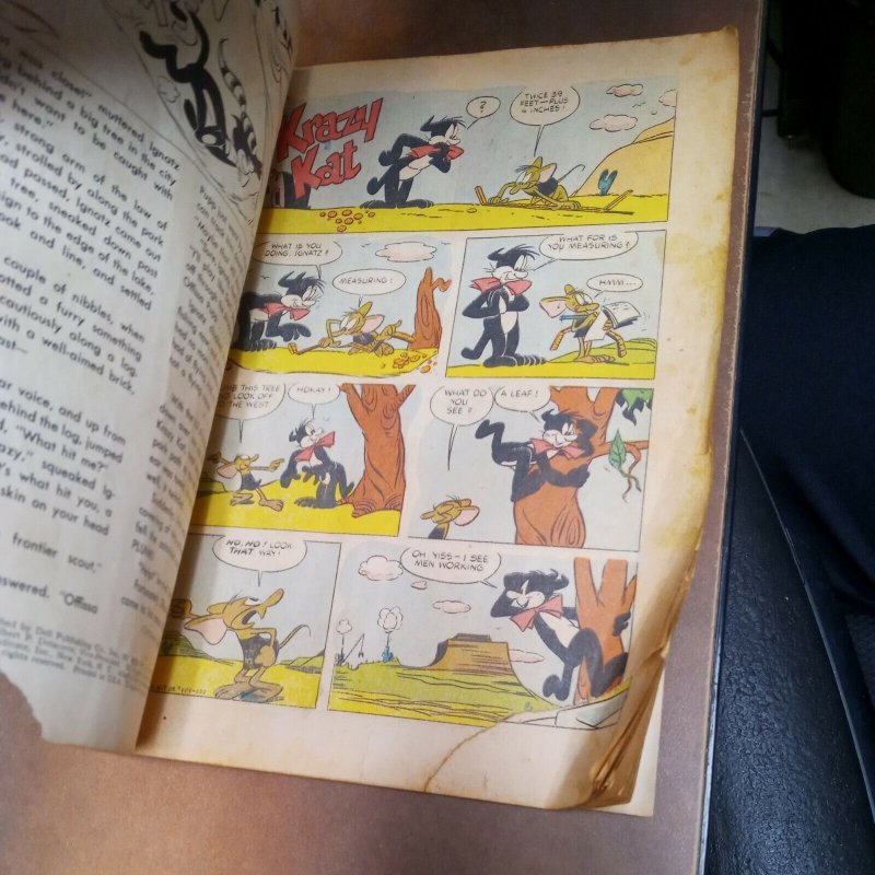 Krazy Kat Comics #454 Dell Comics 1953 Ignatz Mouse Koon Skin Kapers ...