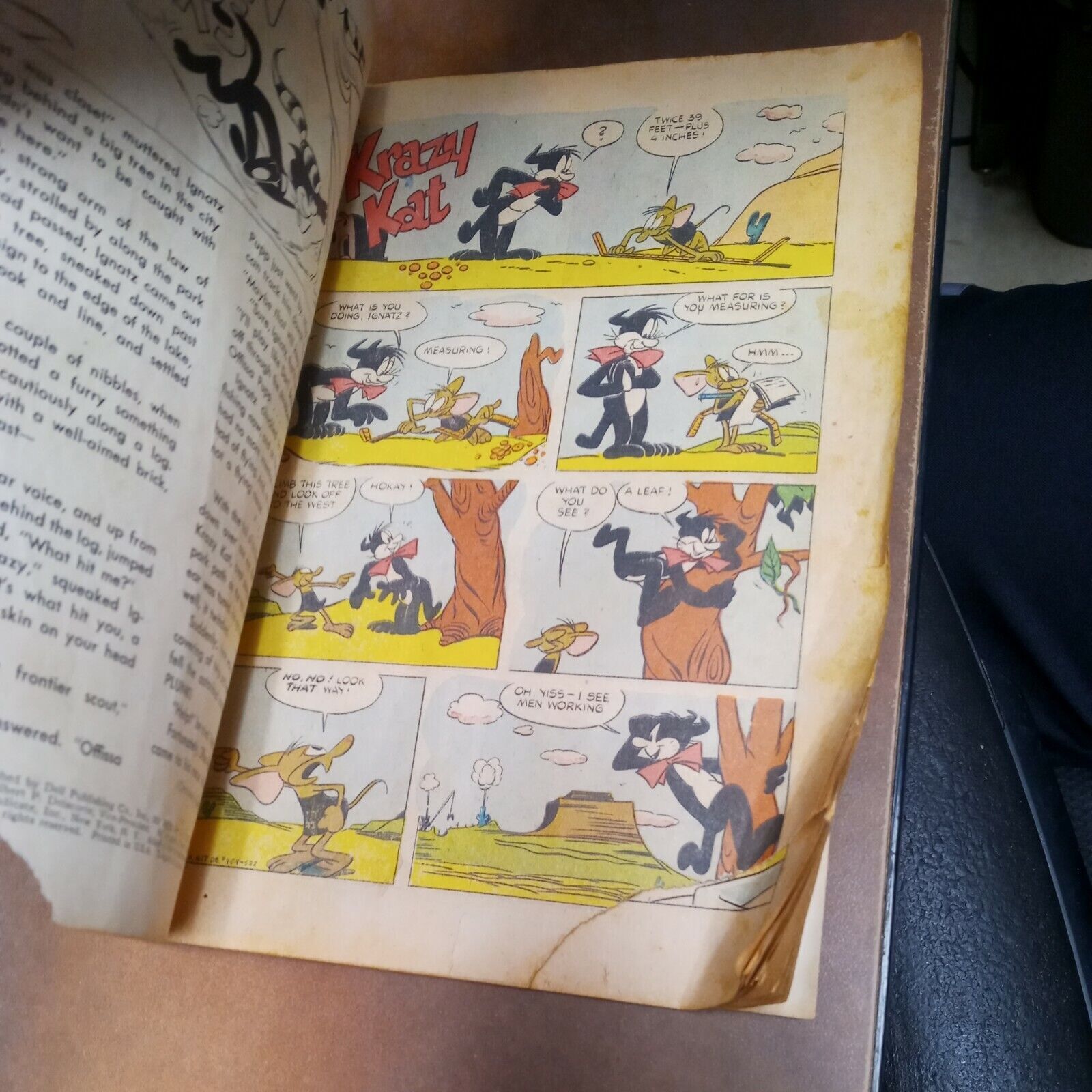 Krazy Kat Comics #454 Dell Comics 1953 Ignatz Mouse Koon Skin Kapers ...