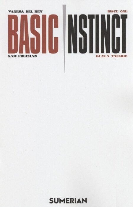 Basic Instinct #1 Blank Variant Sumerian Comics 2023 | Comic Books - Modern Age / HipComic
