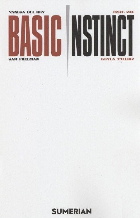 Basic Instinct #1 Blank Variant Sumerian Comics 2023 | Comic Books - Modern Age / HipComic