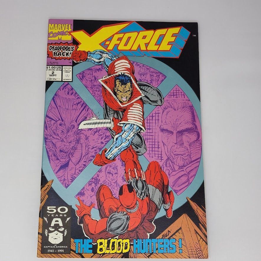 X-Force #2 Marvel 1991 FN 1st Appearance Weapon X Garrison Kane 2nd ...