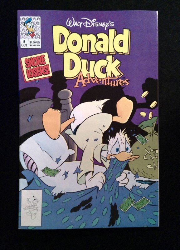 Donald Duck Adventures #5 WALT DISNEY PRODUCTIONS Comics 1990 VF+ ...