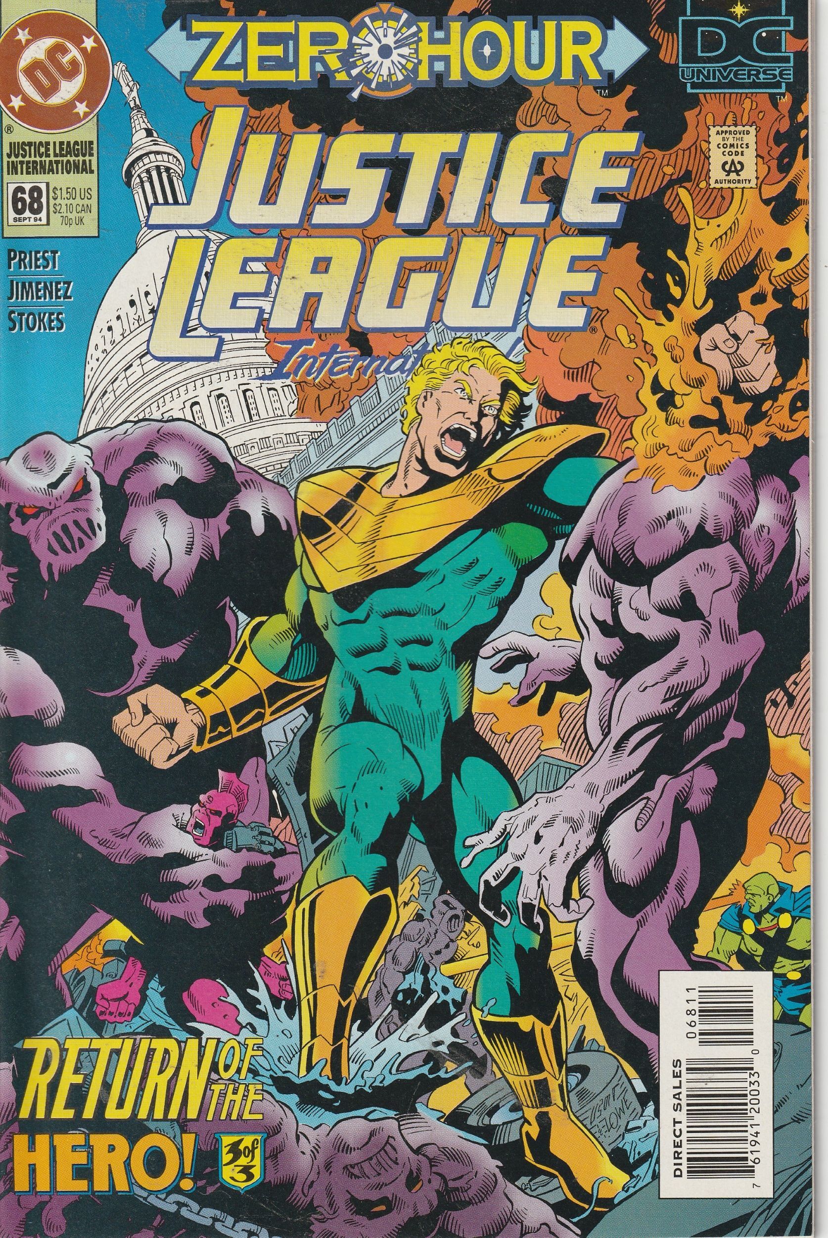 Justice League International #68 (1994) Zero Hour ! | Comic Books ...