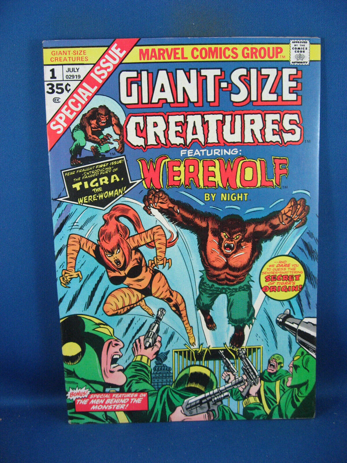 Giant Size Creatures 1 VF+ Werewolf by Night First Tigra | Comic Books ...