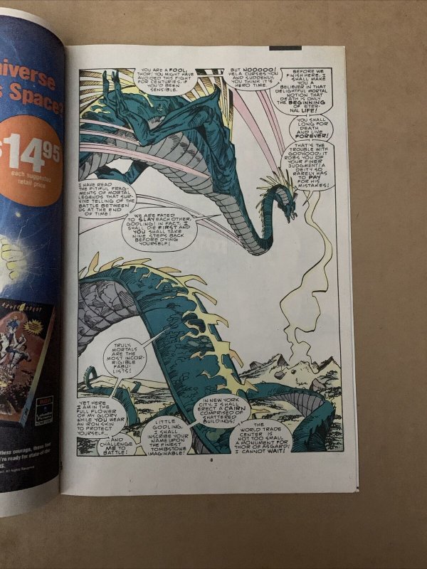 The Mighty Thor #380 - 1987 Death of Midgard Serpent Marvel ...