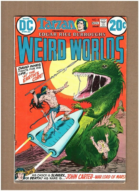 Weird Worlds #2 DC Comics 1972 John Carter Warlord of Mars Tarzan VG+ 4 ...
