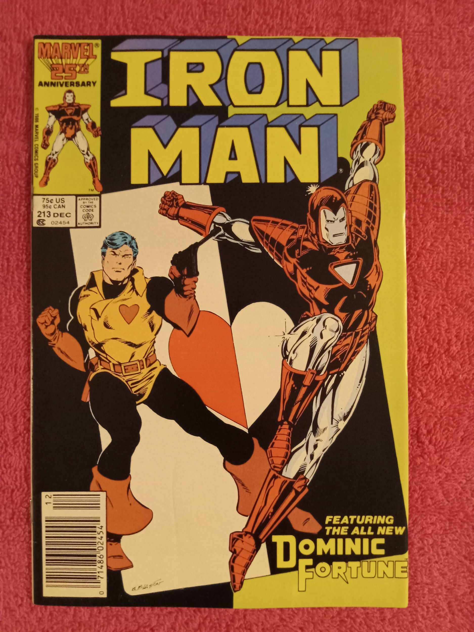 Iron Man #213 Reintroduction of Dominic Fortune Newsstand Edition (1986 ...