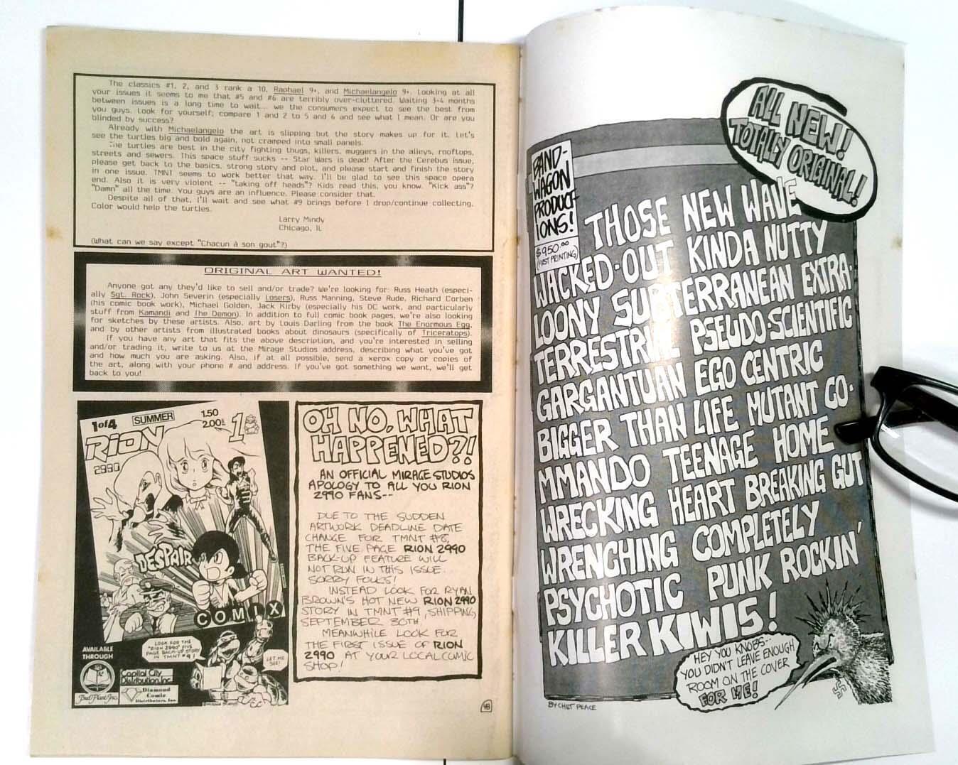 Teenage Mutant Ninja Turtles TMNT #8 1st Print Mirage Studios 1986 ...