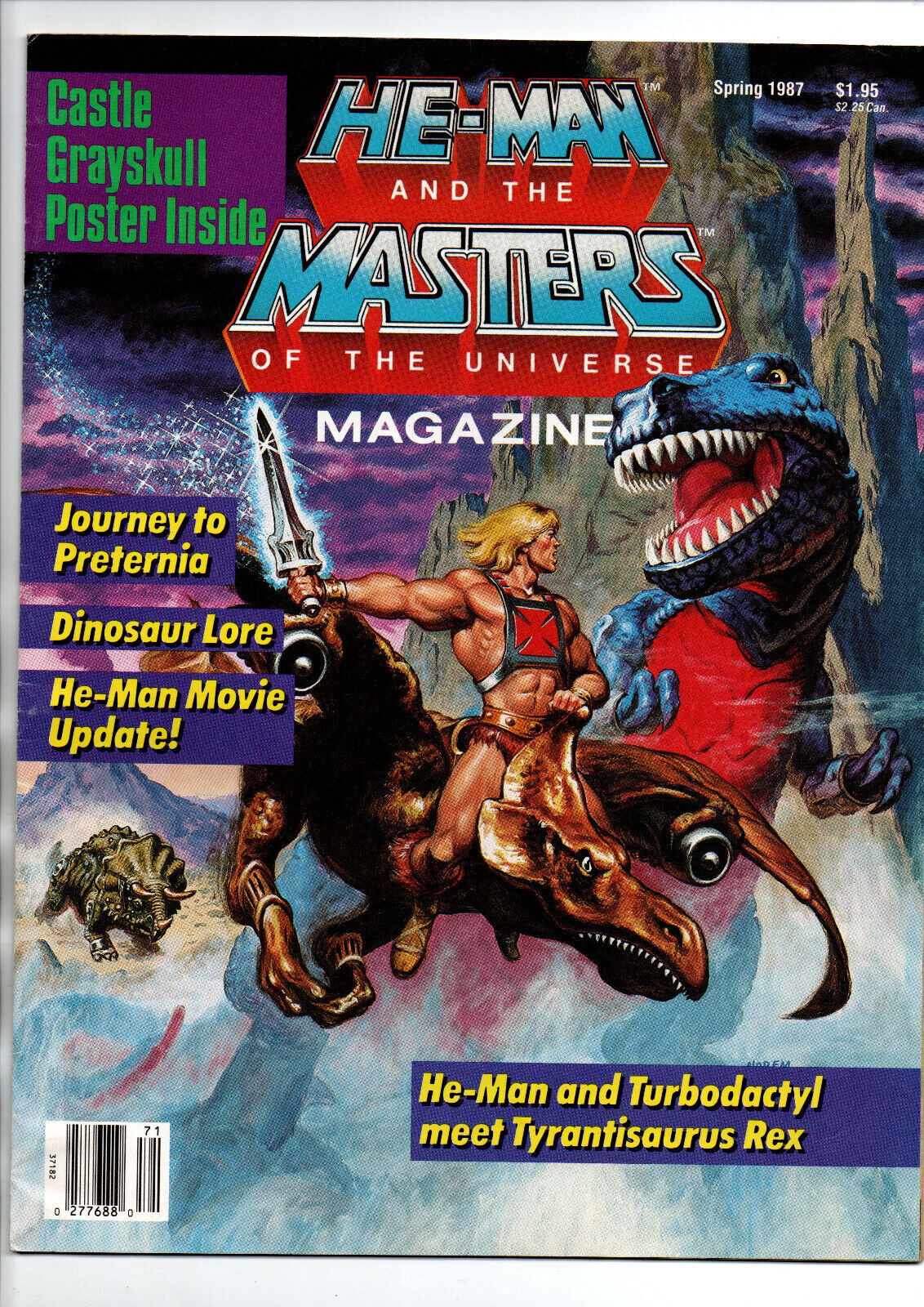 He-Man and the Masters of The Universe Magazine #10 - w/Poster - 1987 ...