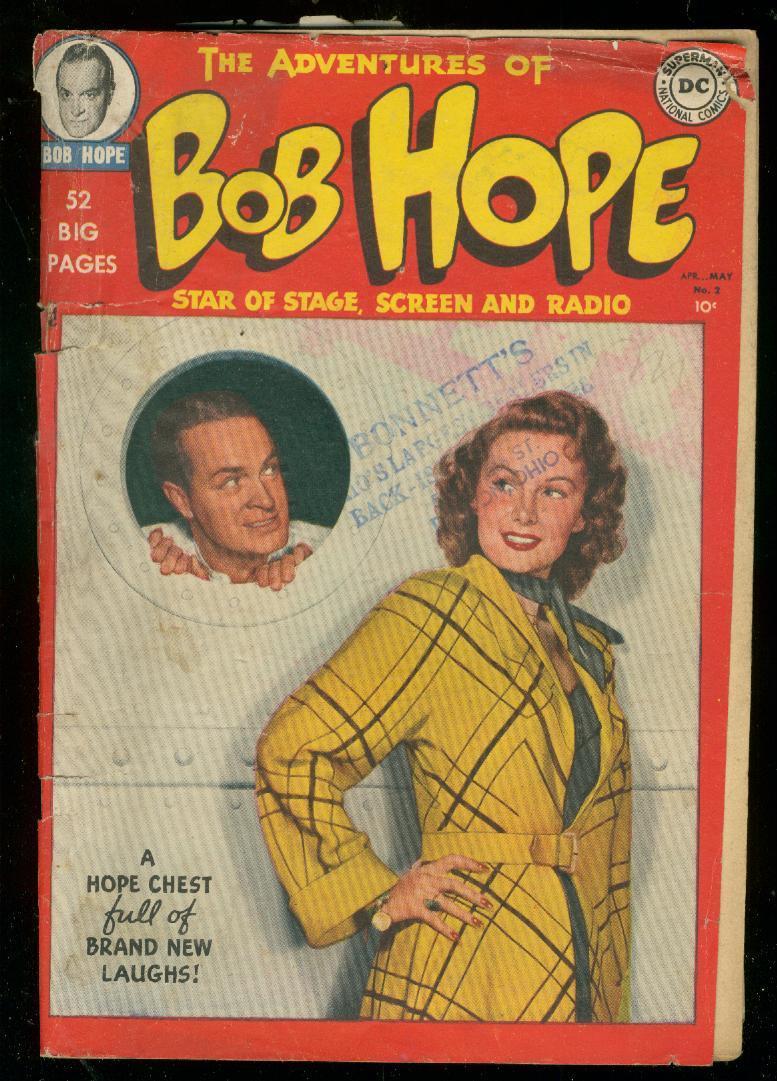 Adventures of BOB Hope #2 1950-Dc--Movie Photo Cover G- | Comic Books ...