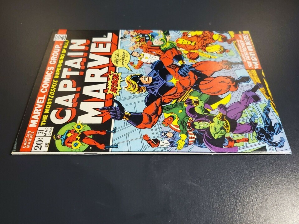 Captain Marvel #31 NM- (9.2) JIM Starlin Story/ART Avengers Cover John ...