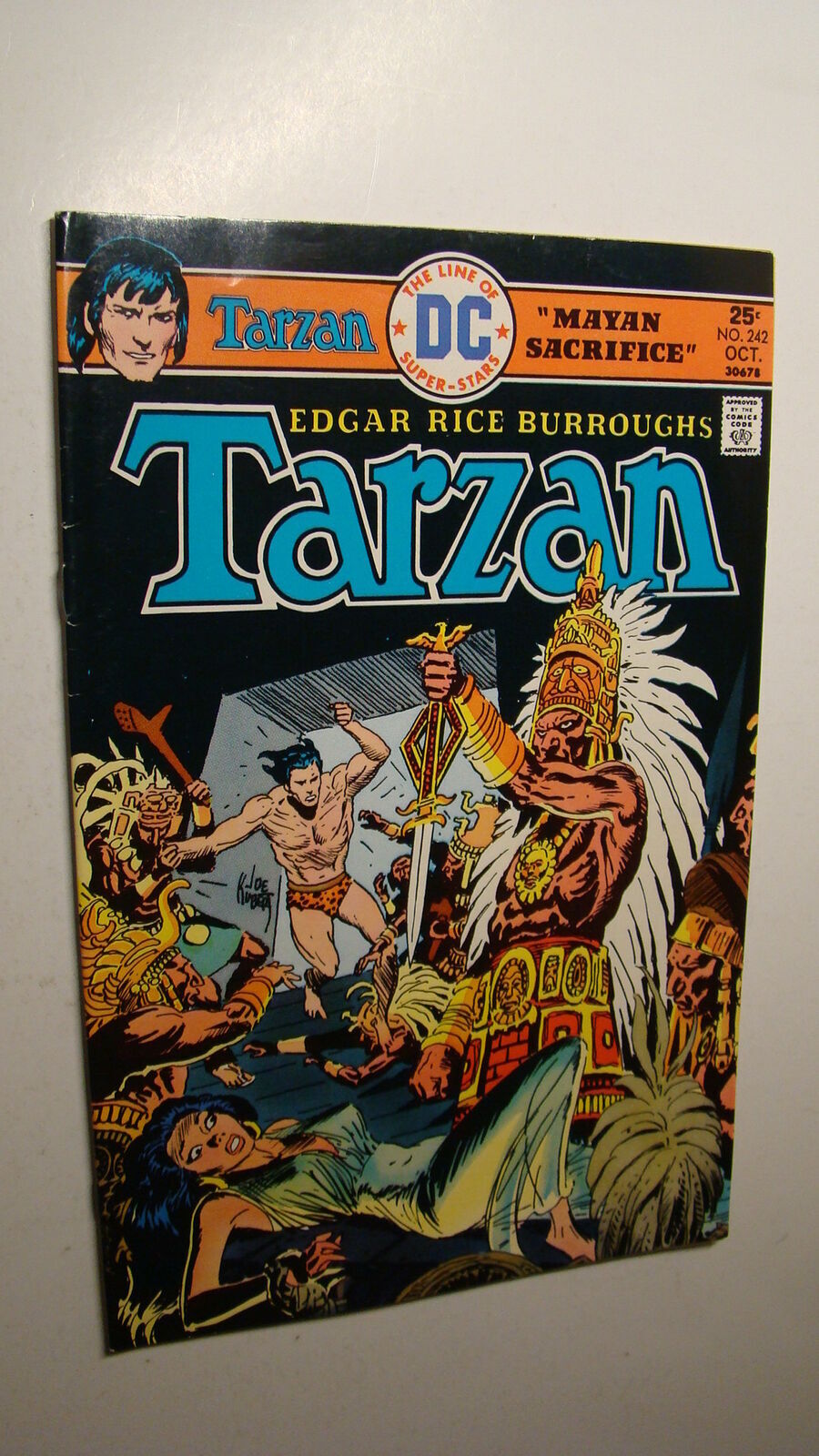 Tarzan 242 High Grade Edgar Rice Burroughs Joe Kubert Art 1976