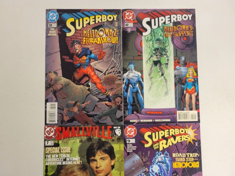 4 DC Comics #39 40 Superboy #9 Superboy and the Reavers #7 Smallville ...