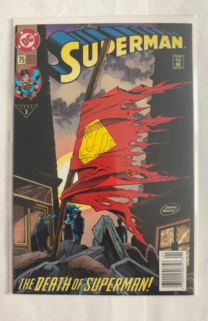 Superman #75 NEWSSTAND EDITION *Death of Superman | Comic Books ...