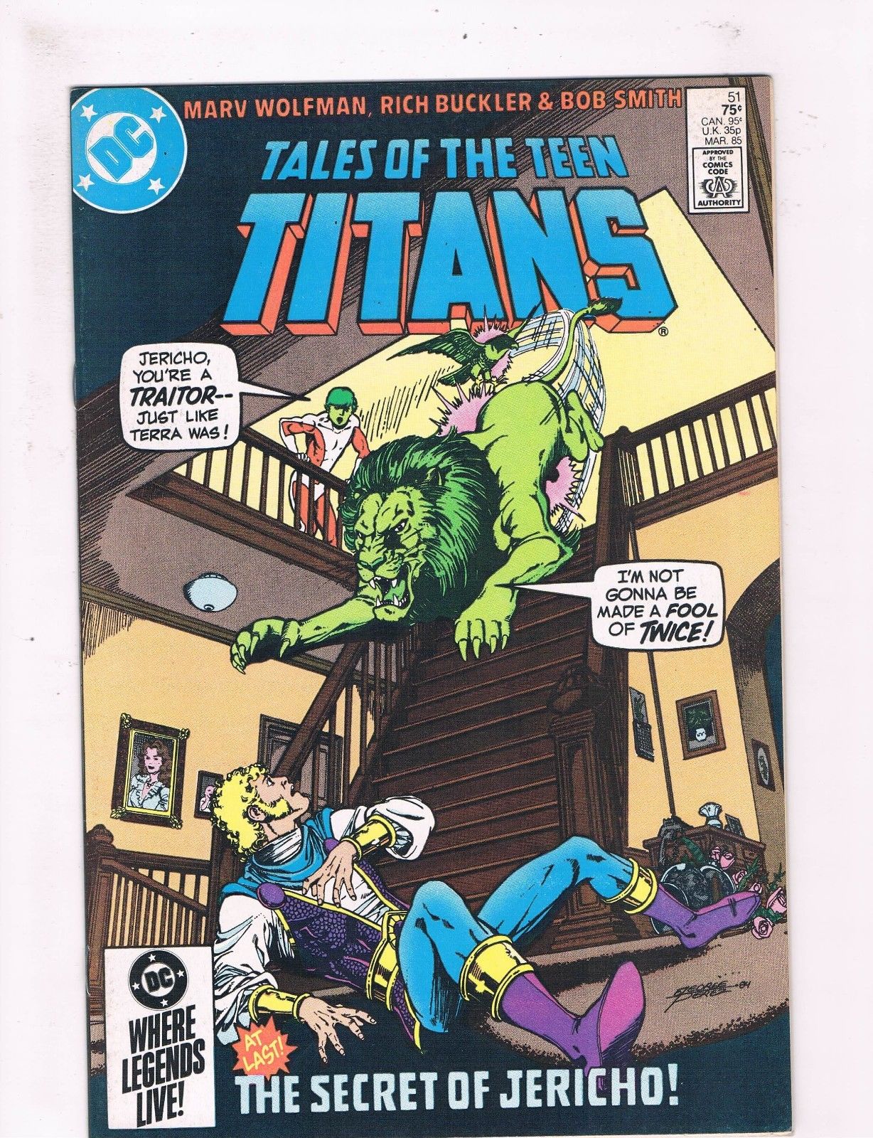 New Teen Titans #51 VF DC Comic Book Cyborg Robin Kid Flash Wonder DE3 ...
