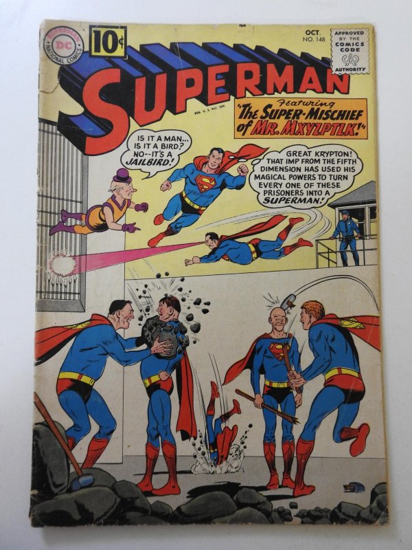 Superman #148 (1961) GD Condition 2 in cumulative spine split, 2 in ...
