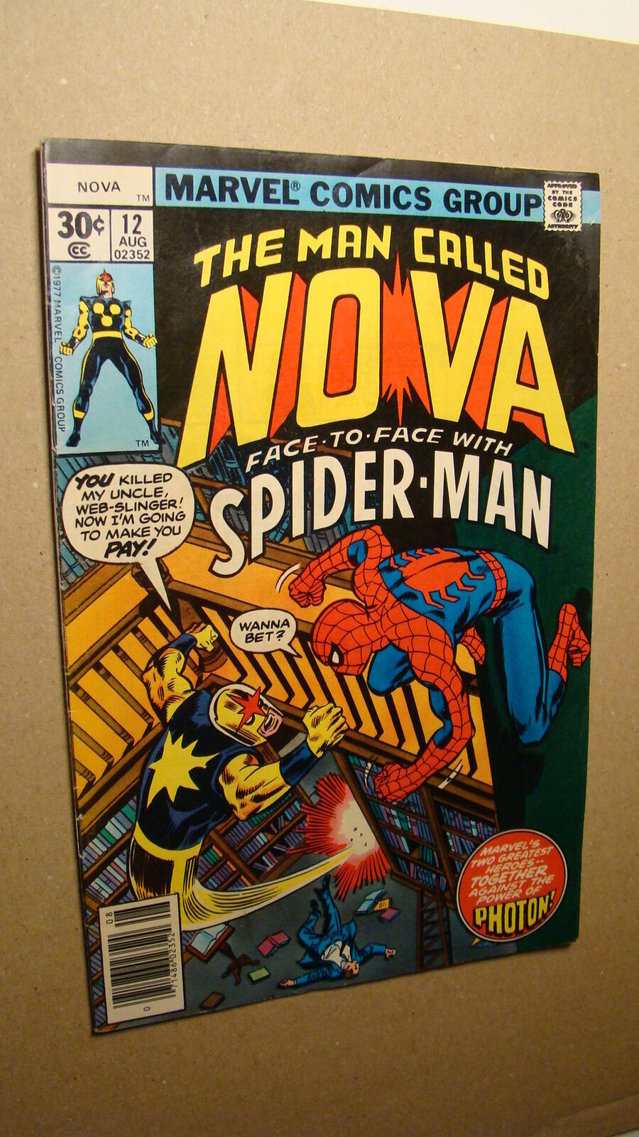 Nova 12 *Nice Copy* VS Spider-Man Crossover With ASM 171 Photon | Comic Books - Bronze Age ...