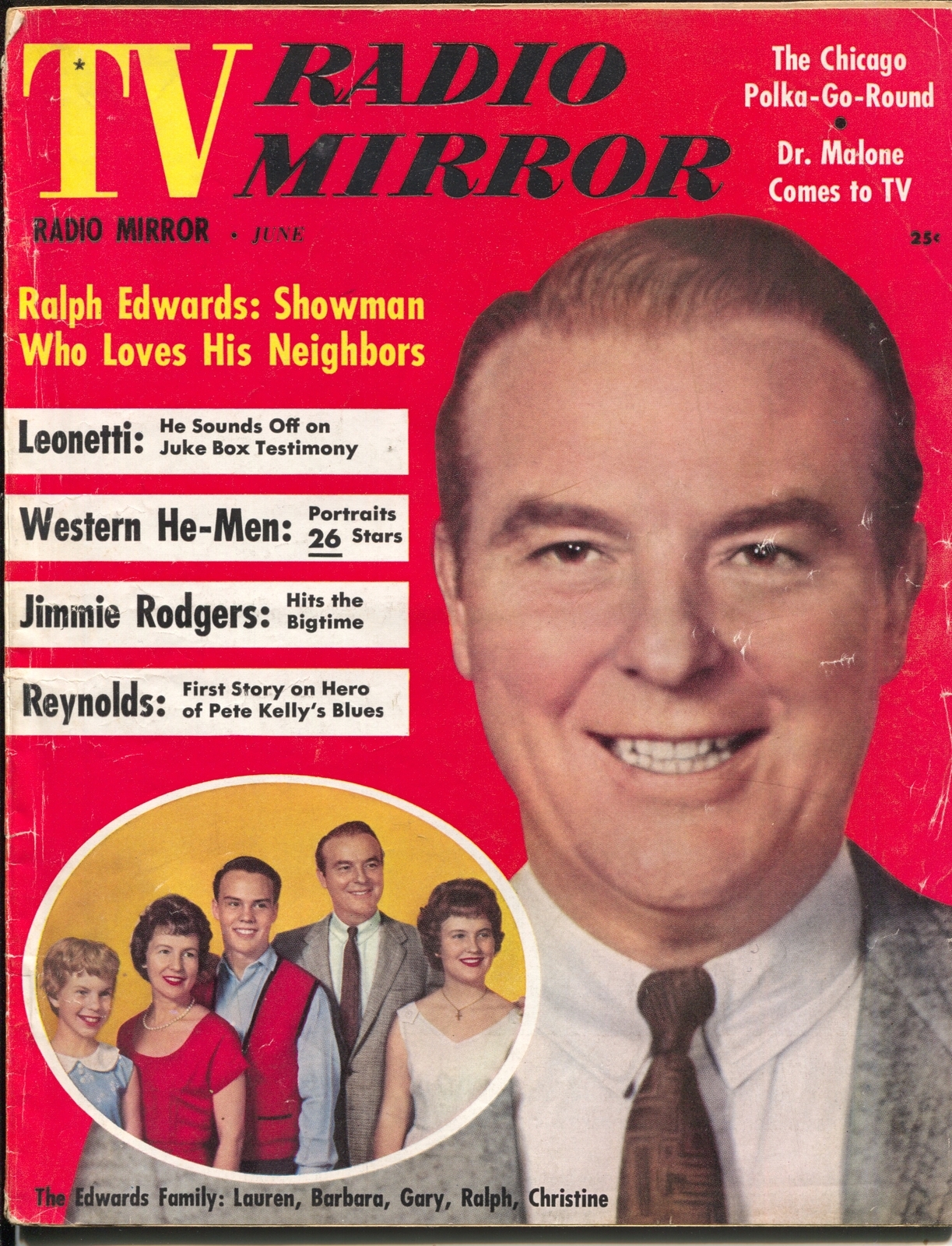 MAG: TV Radio Mirror 6/1959-Ralph Edwards-Jock Mahoney-Steve McQueen ...