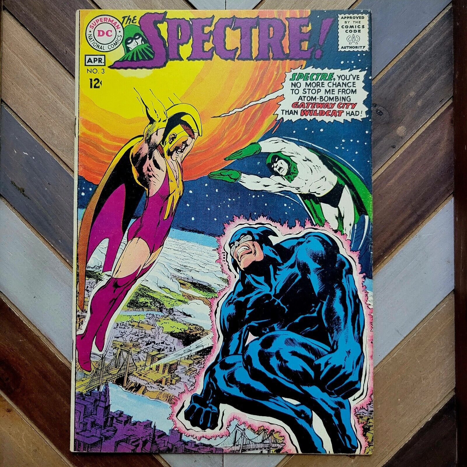 SPECTRE #3 VG/FN (DC 1968) NEAL ADAMS Cover & Art WILDCAT Appearance ...