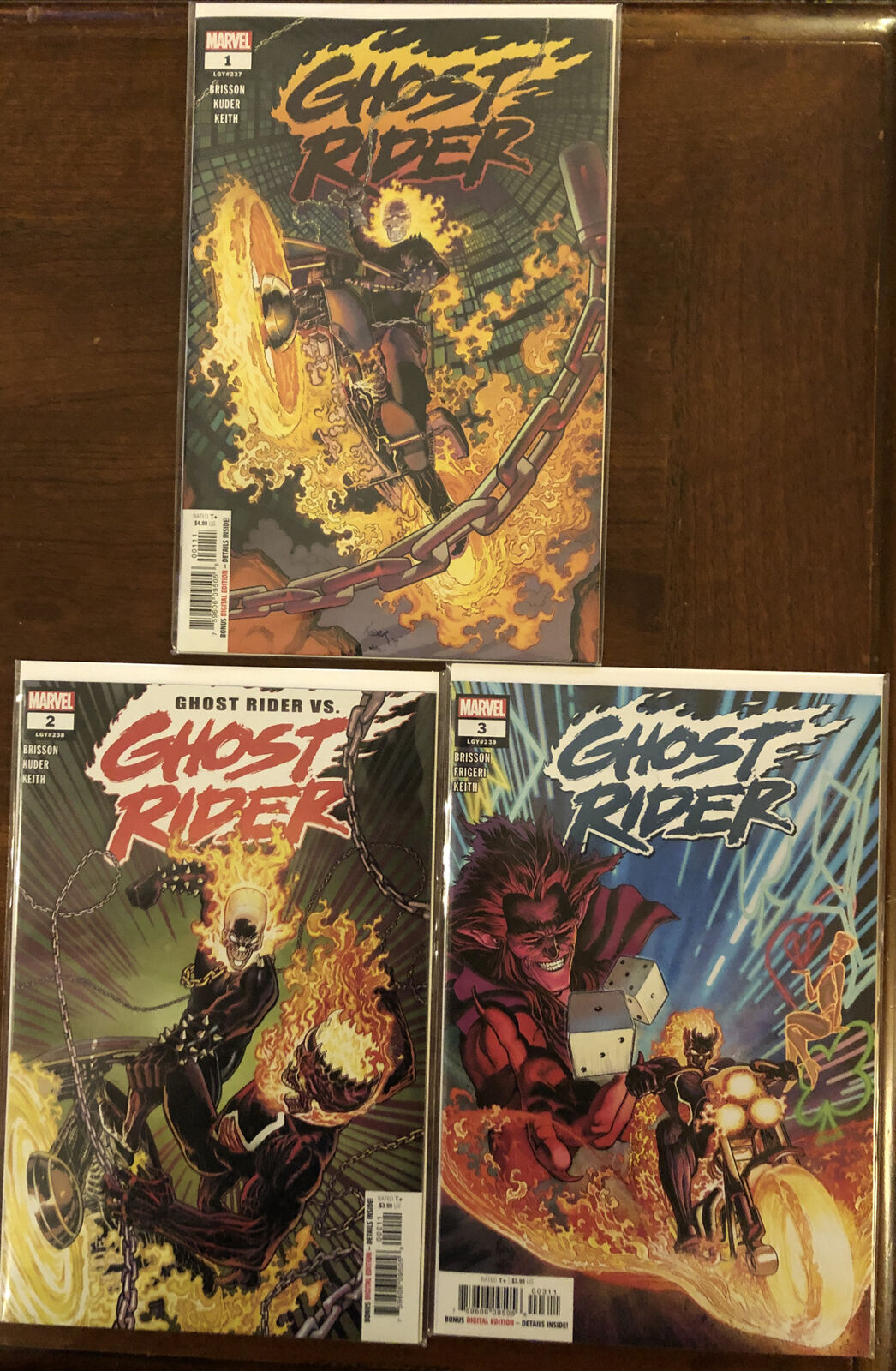 Marvel Comics Ghost Rider 2019 Series 1 2 3 Brisson Kuder | Comic Books ...