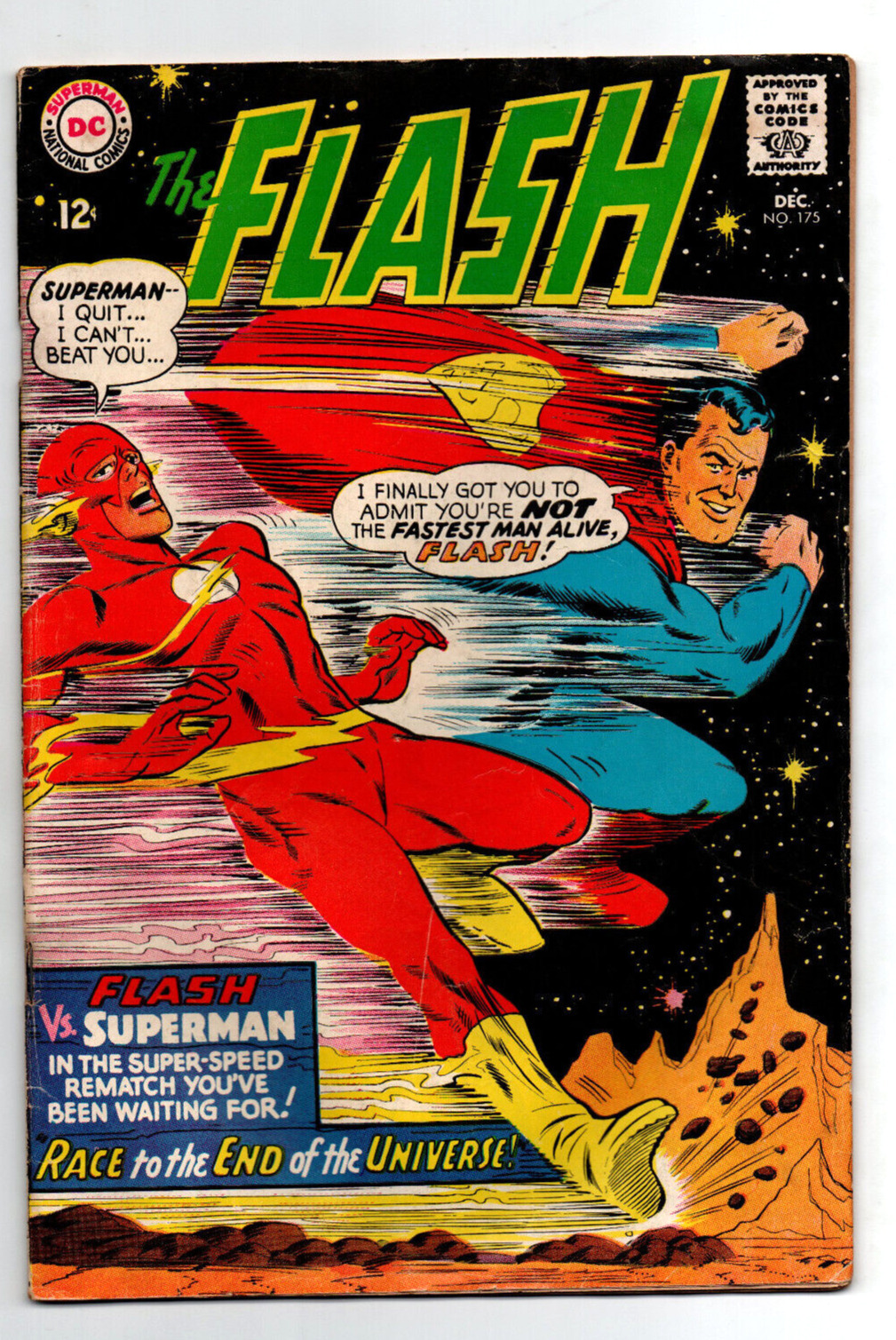 Flash #175 - 2nd Superman Flash Race - Green Lantern - Ross Andru ...
