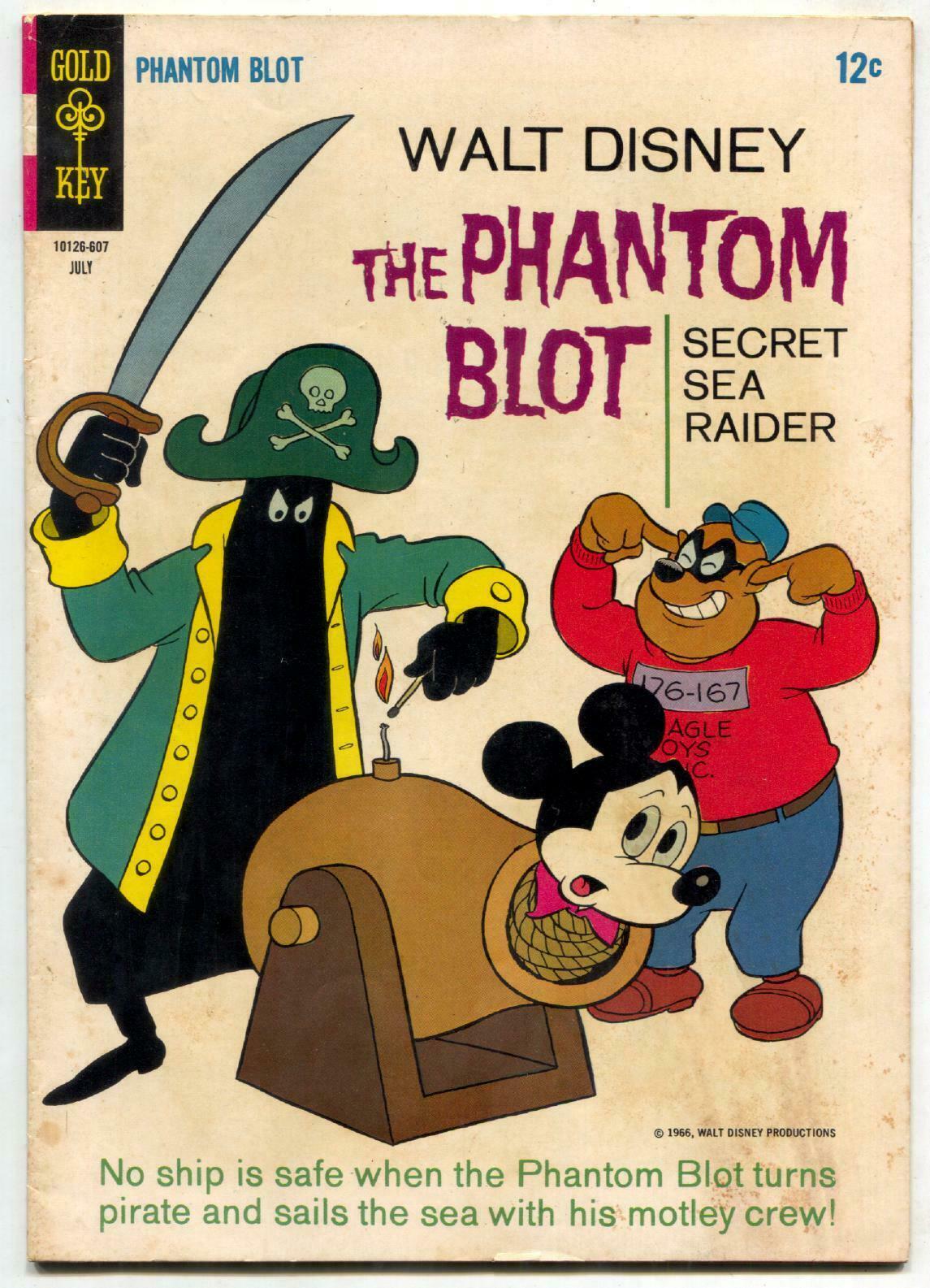 The Phantom Blot #6 1966- Walt Disney Comic Mickey Mouse VG | Comic ...