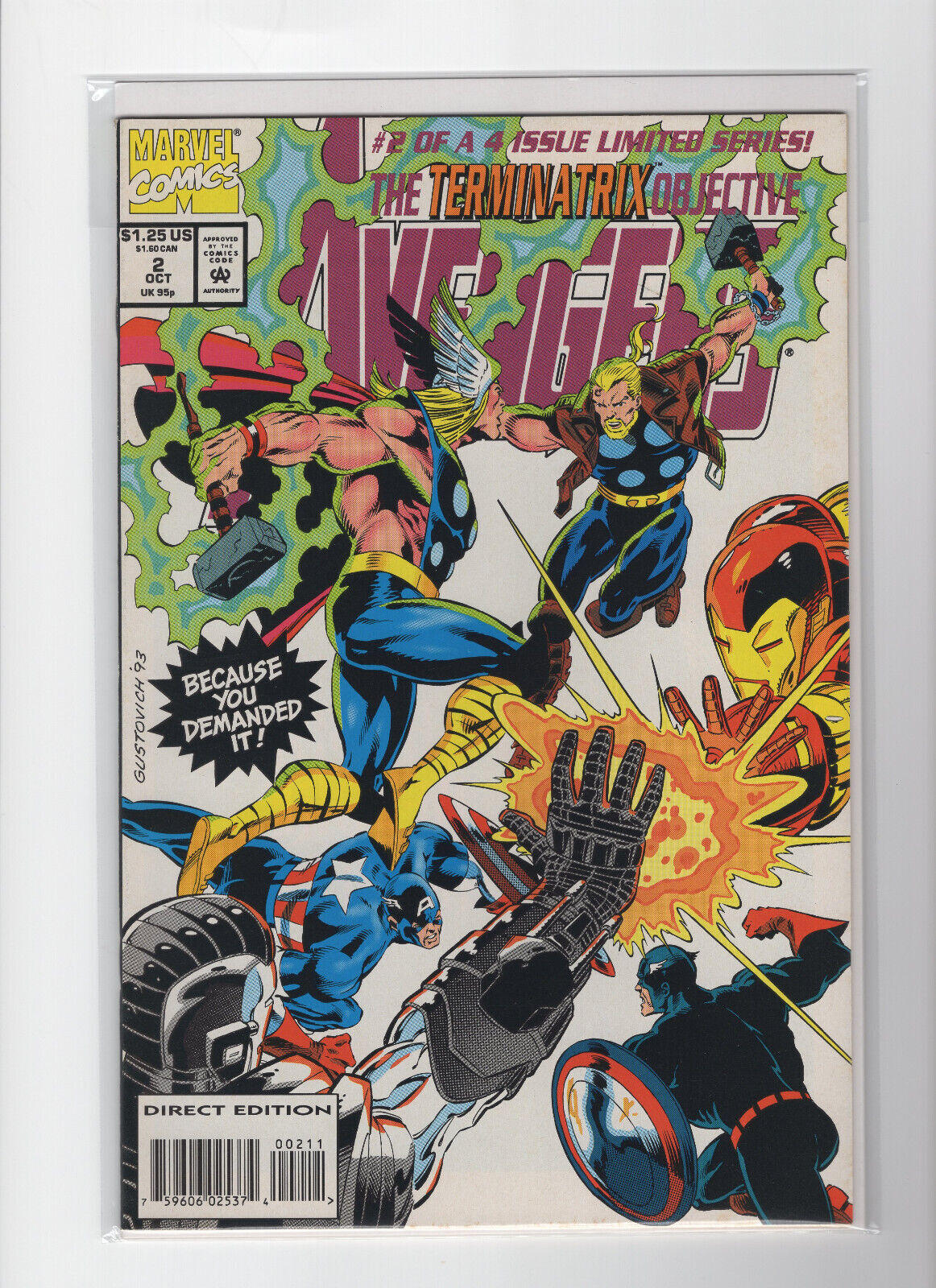 Avengers Terminatrix Objective Issues #1, 2 and 3 (1993) VF | Comic ...