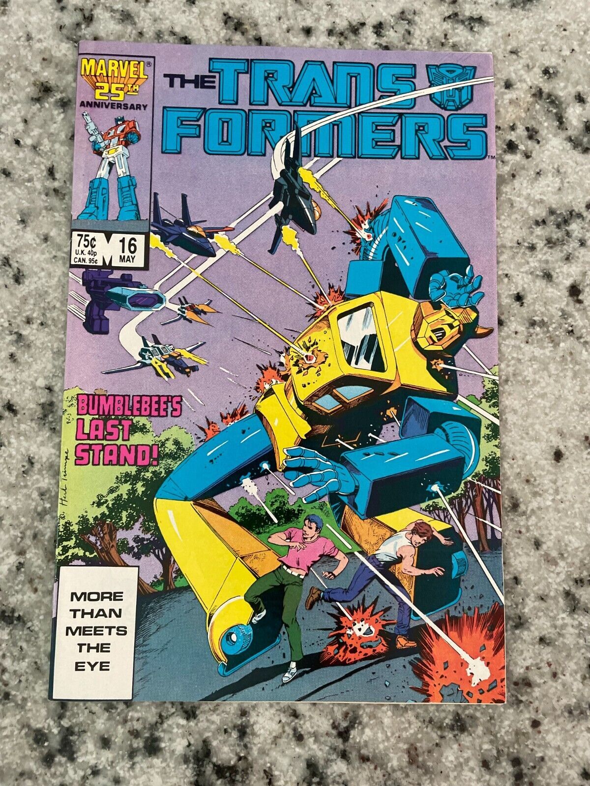 Transformers # 16 NM Marvel Comic Book Bumblebee Optimus Prime Megatron ...
