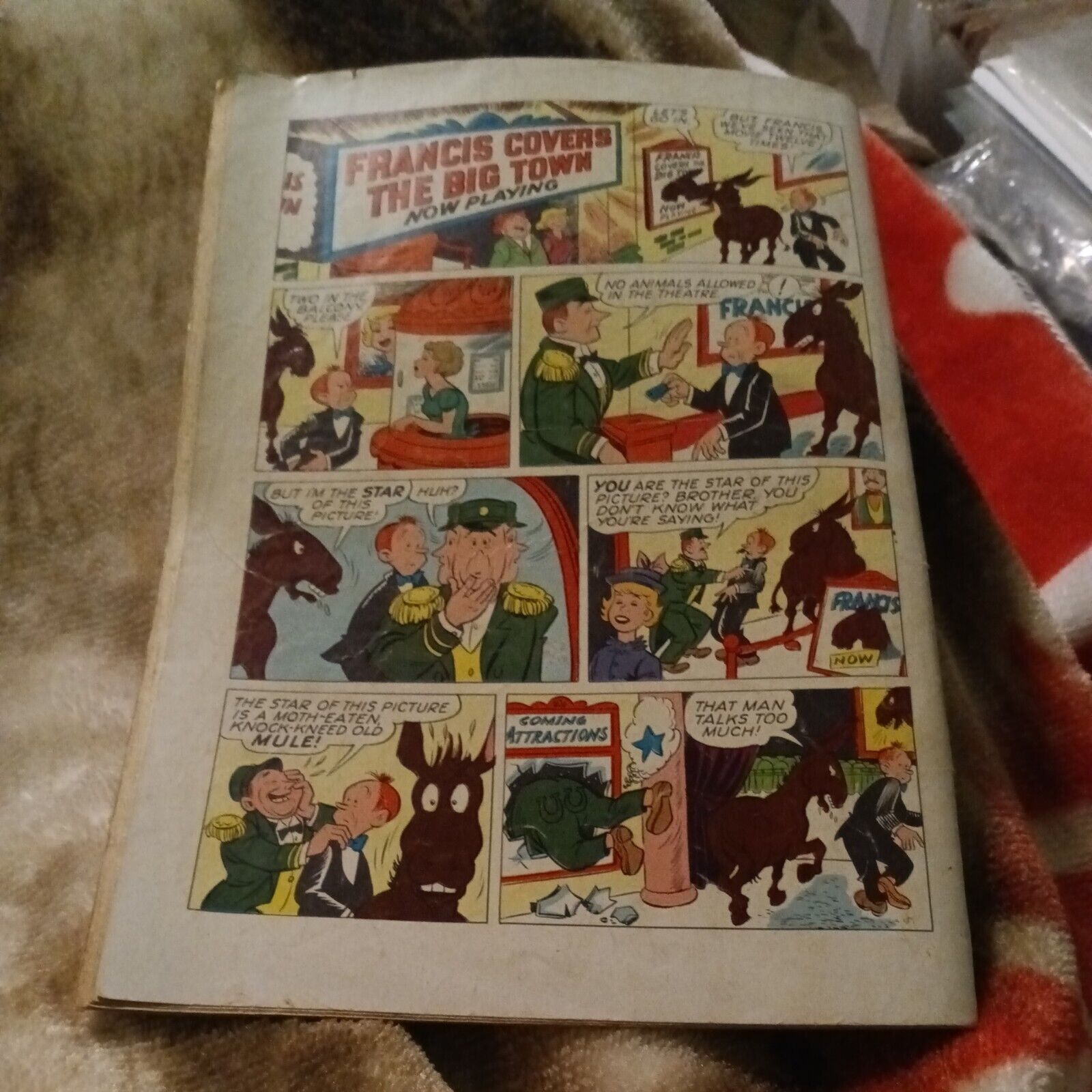 1953 Francis The Famous Talking Mule: Dell Comic Book #465-Four Color ...