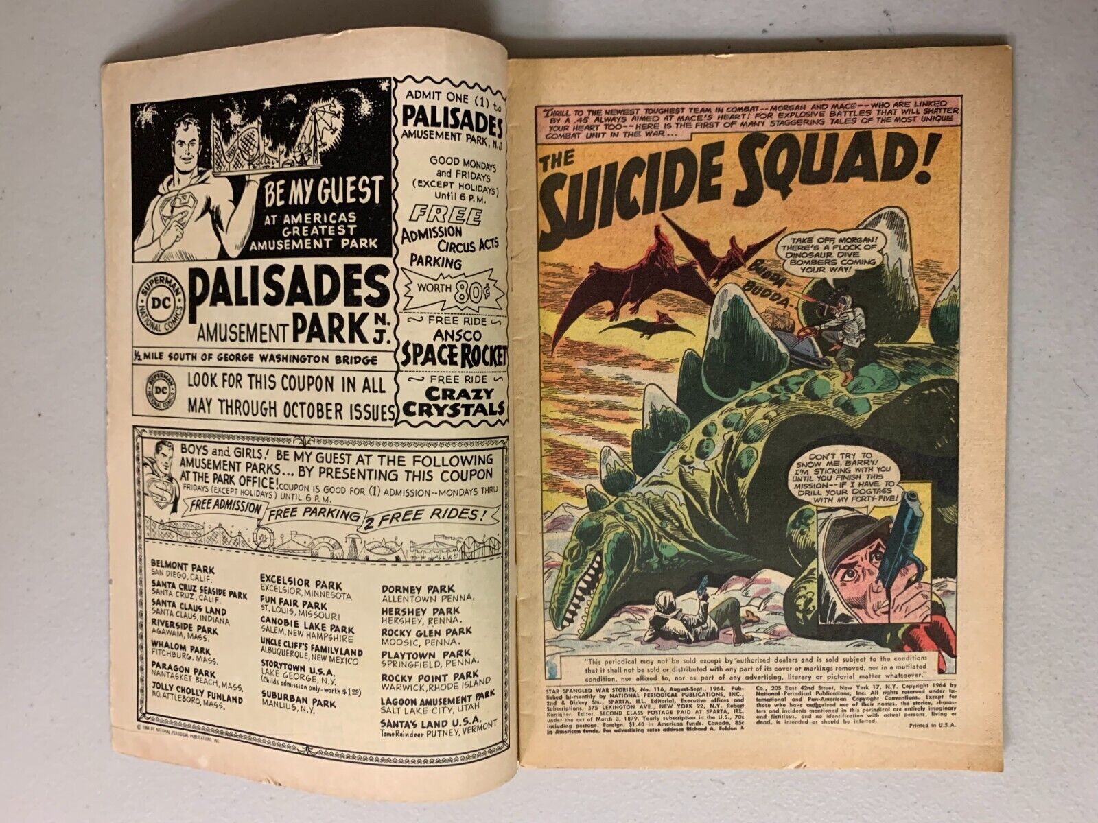 Star Spangled War Stories #116 DC (5.0 VG/FN) 1st app. of Morgan + Mace ...