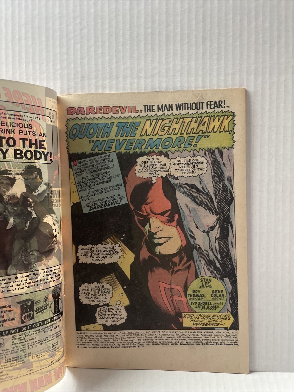 Daredevil #62 VF | Comic Books - Bronze Age, Marvel, Daredevil / HipComic