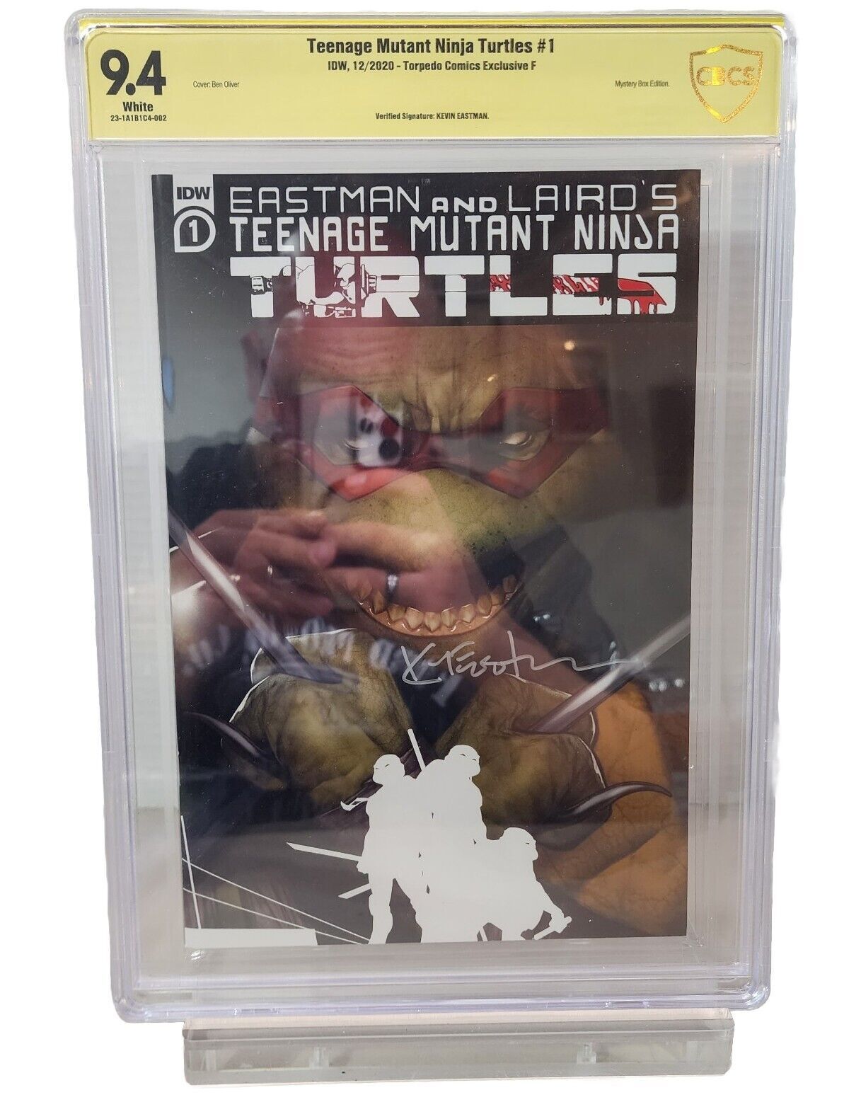 Teenage Mutant Ninja Turtles #1 Torpedo Ben Oliver Trade Dress IDW CBCS ...