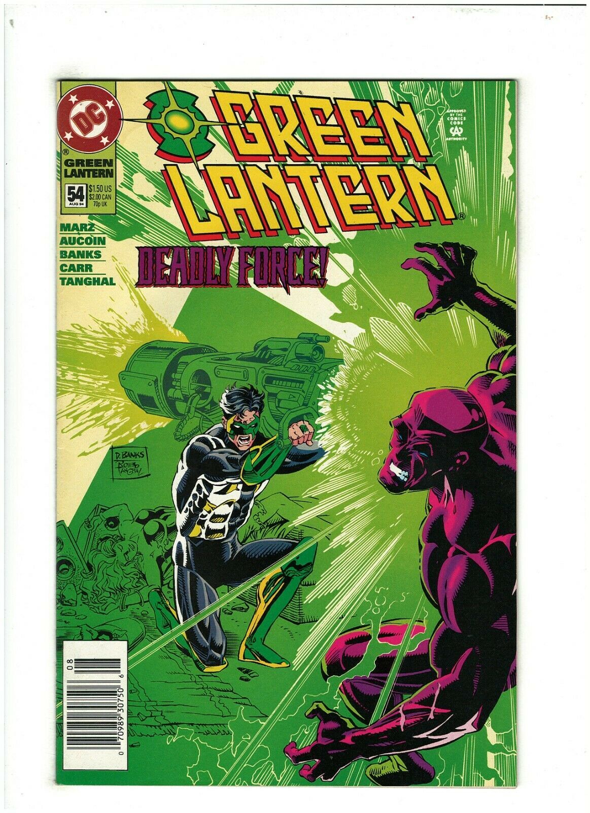 Green Lantern #54 VF 8.0 Newsstand DC 1994 Kyle Rayner, Refrigerator ...