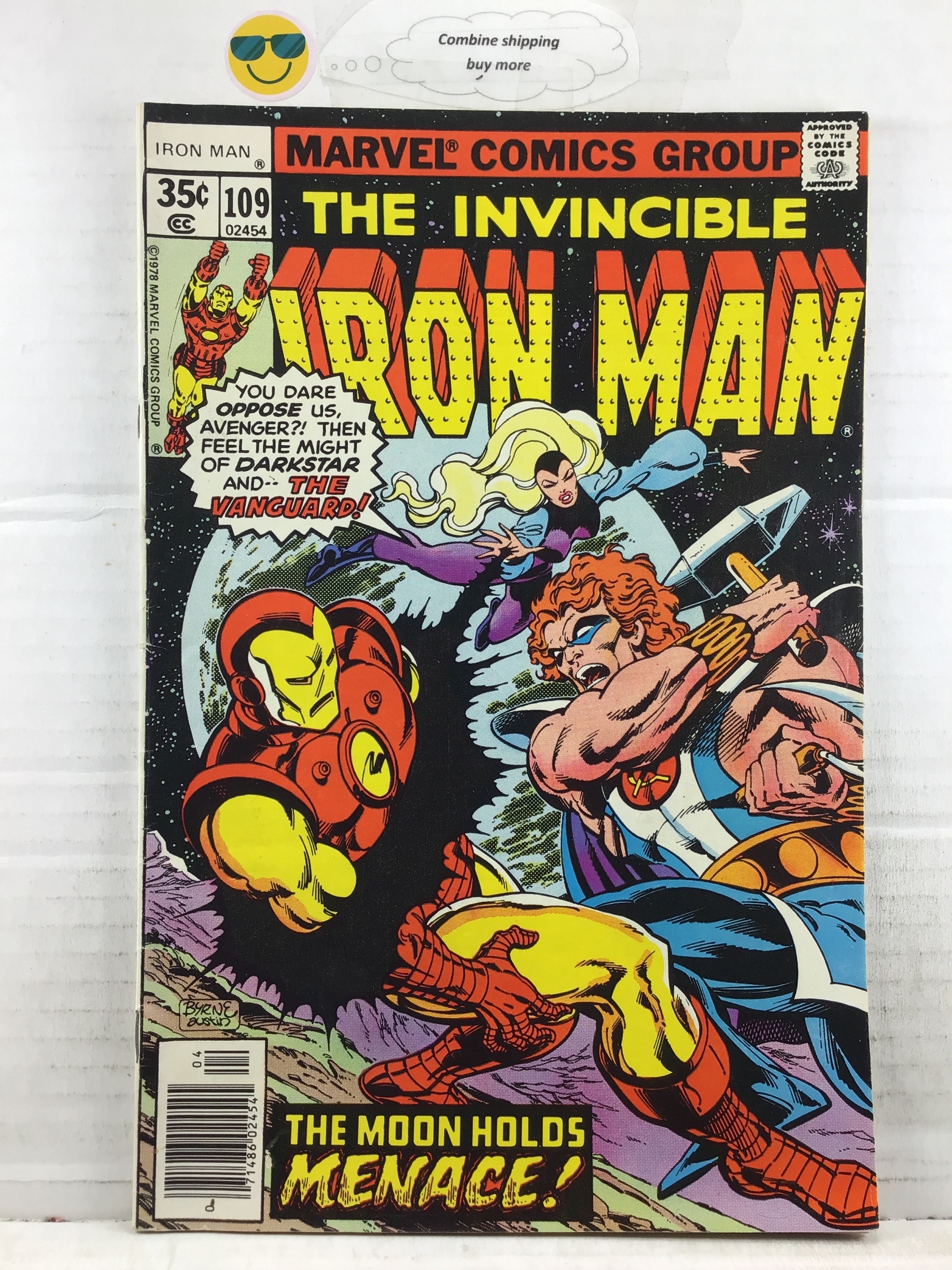 Iron Man #109 (1978) FN- vfn 1st App-5th Crimson Dynamo, later becomes ...