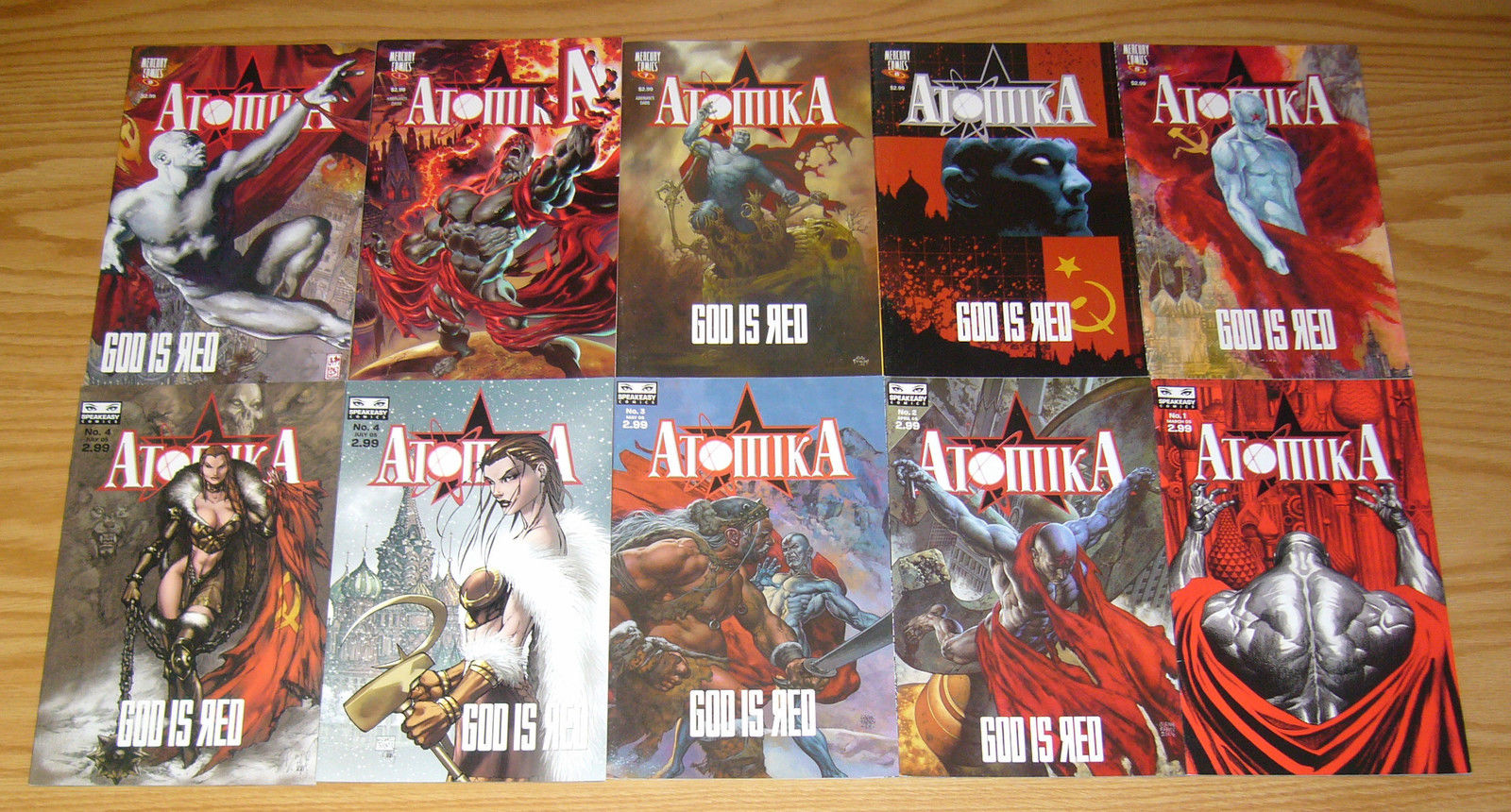 Atomika #1-12 VF/NM complete series + michael turner variant - glenn ...