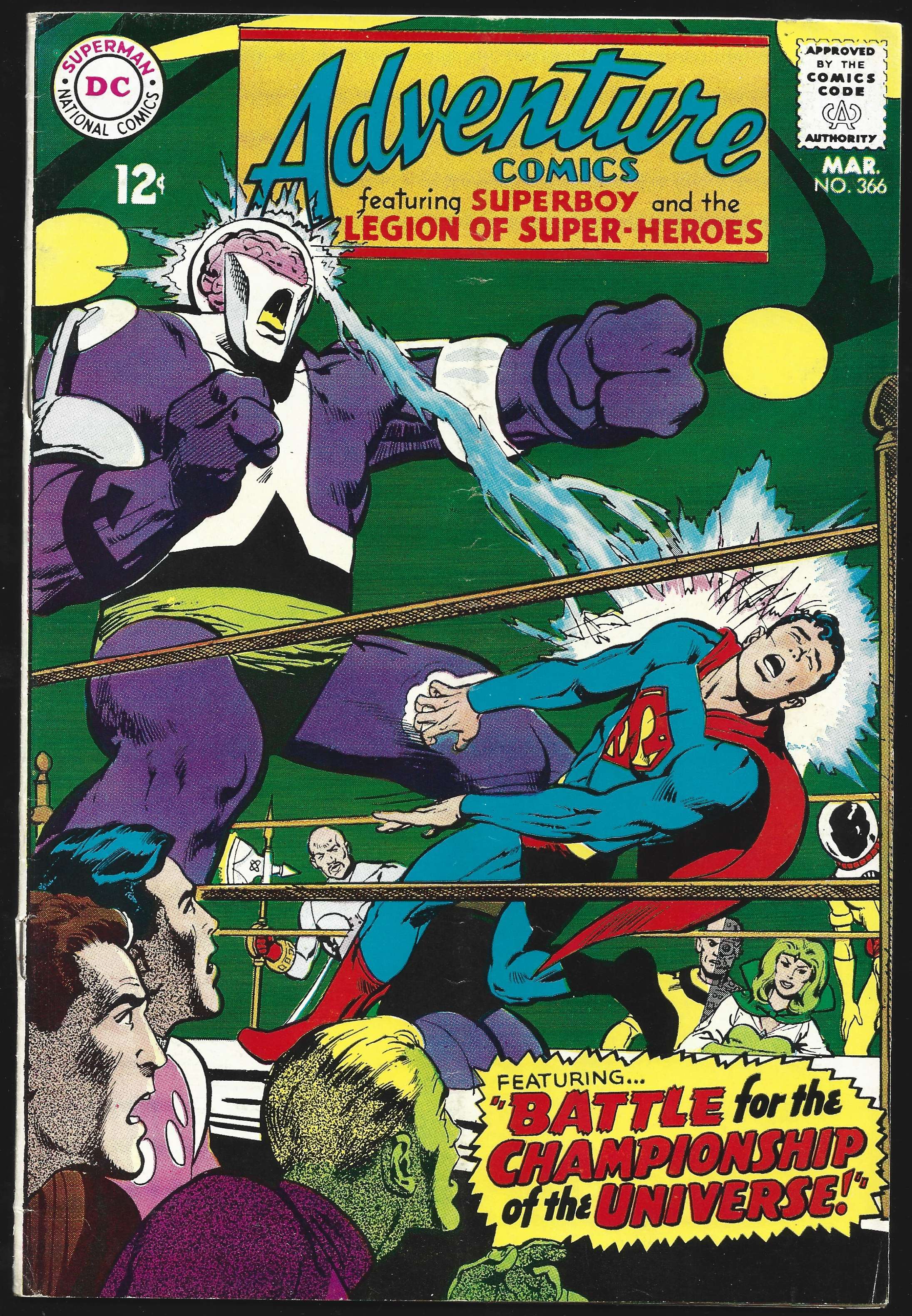 Adventure Comics #366 with LOSH (Mar 1968, DC) 7.0 FN-VF | Comic Books ...