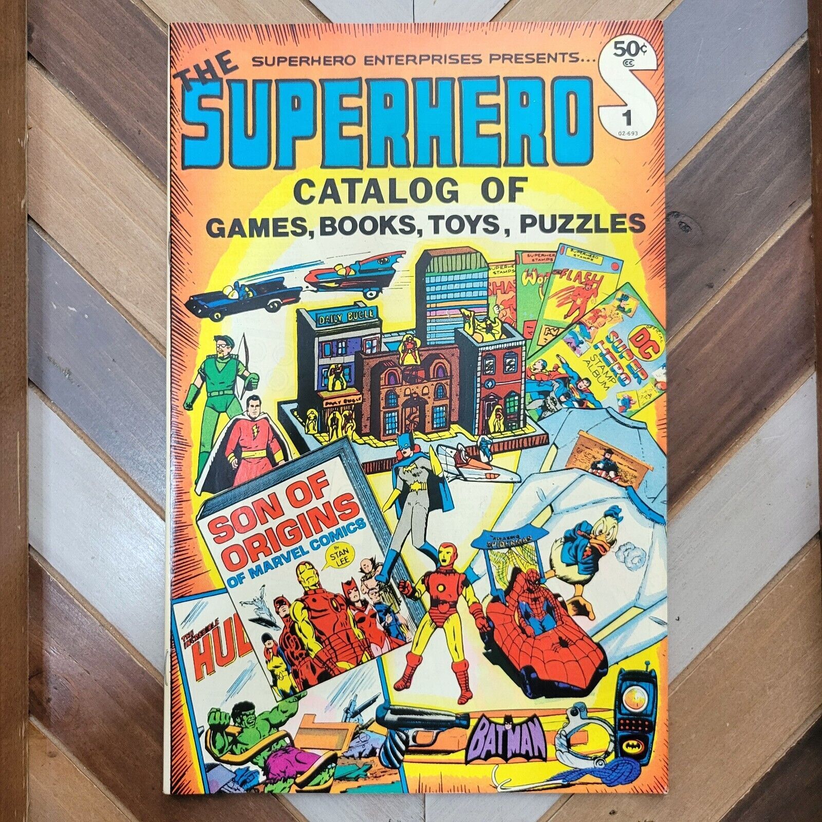 SUPERHERO MERCHANDISE CATALOG #1 FN/VF (1976) Kubert Art HTF Toys ...