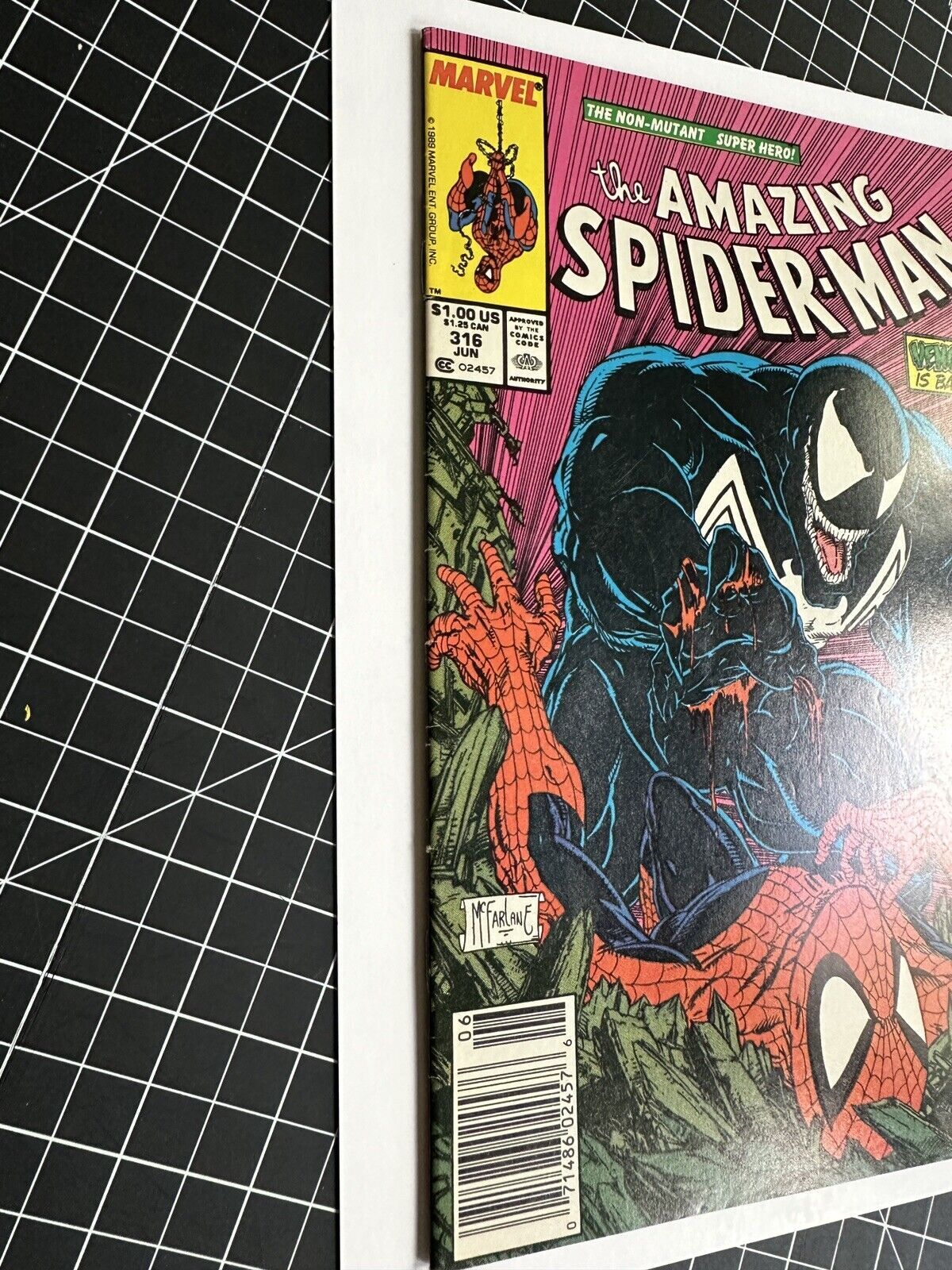 The Amazing Spider-Man #316 Newsstand Mark Jewelers Insert 1989 MJ ...