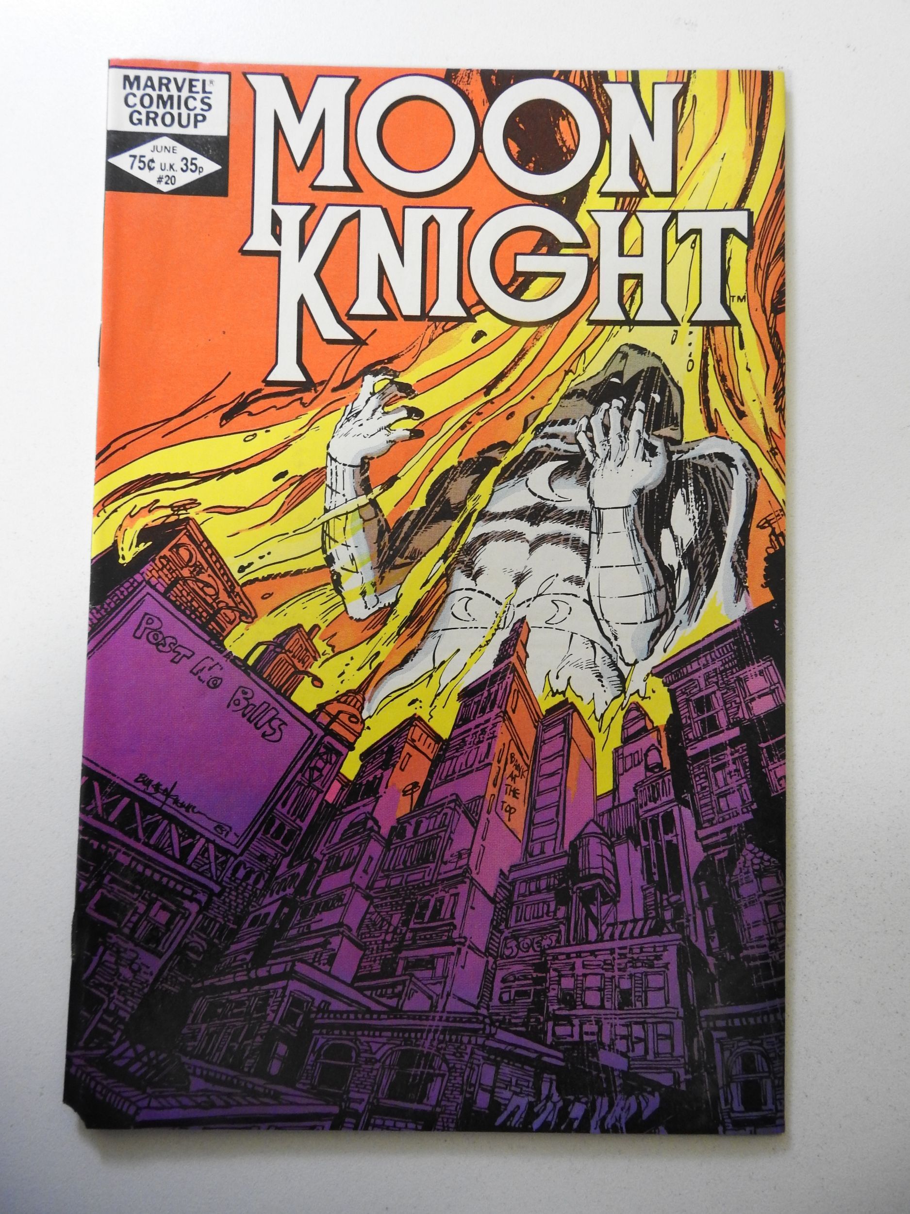 Moon Knight #20 (1982) VG- Condition rusty staple, bug chew | Comic ...
