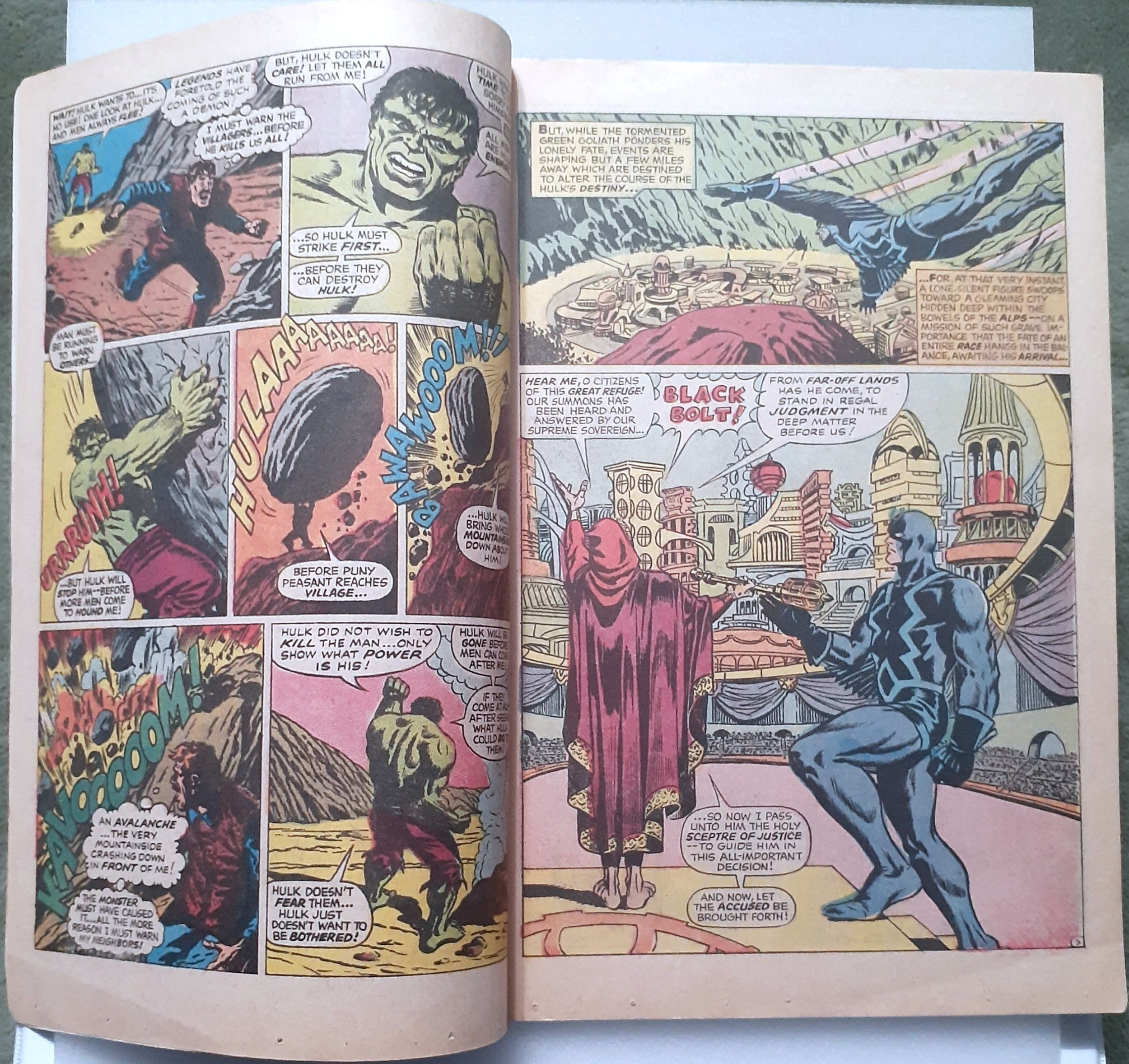 The Hulk Annual #1 (1968) HOT~KEY 1st Battle The Inhumans/Thunderbolts ...