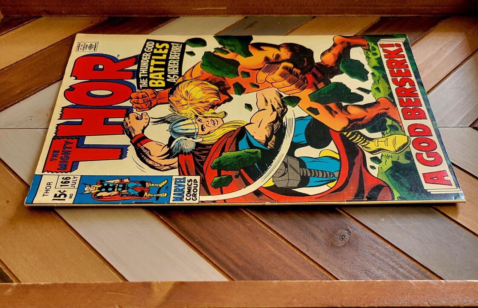 THOR #166 FN (Marvel 1969) Battle vs HIM in his 2nd full appearance ...